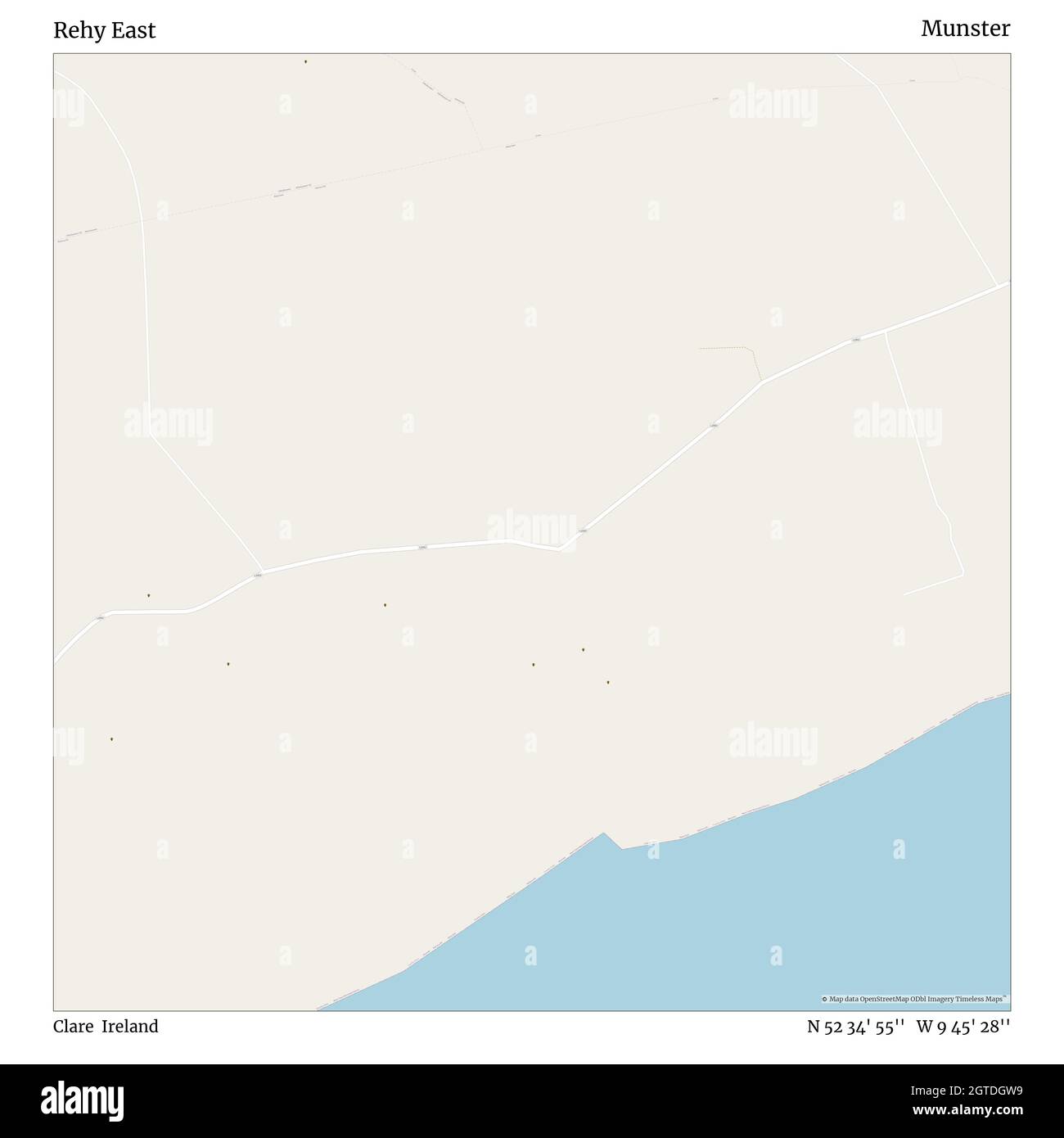 Rehy East, Clare, Ireland, Munster, N 52 34' 55'', W 9 45' 28'', map ...