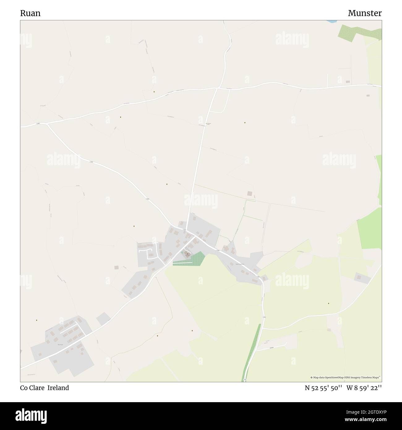 Ruan, Co Clare, Ireland, Munster, N 52 55' 50'', W 8 59' 22'', map ...