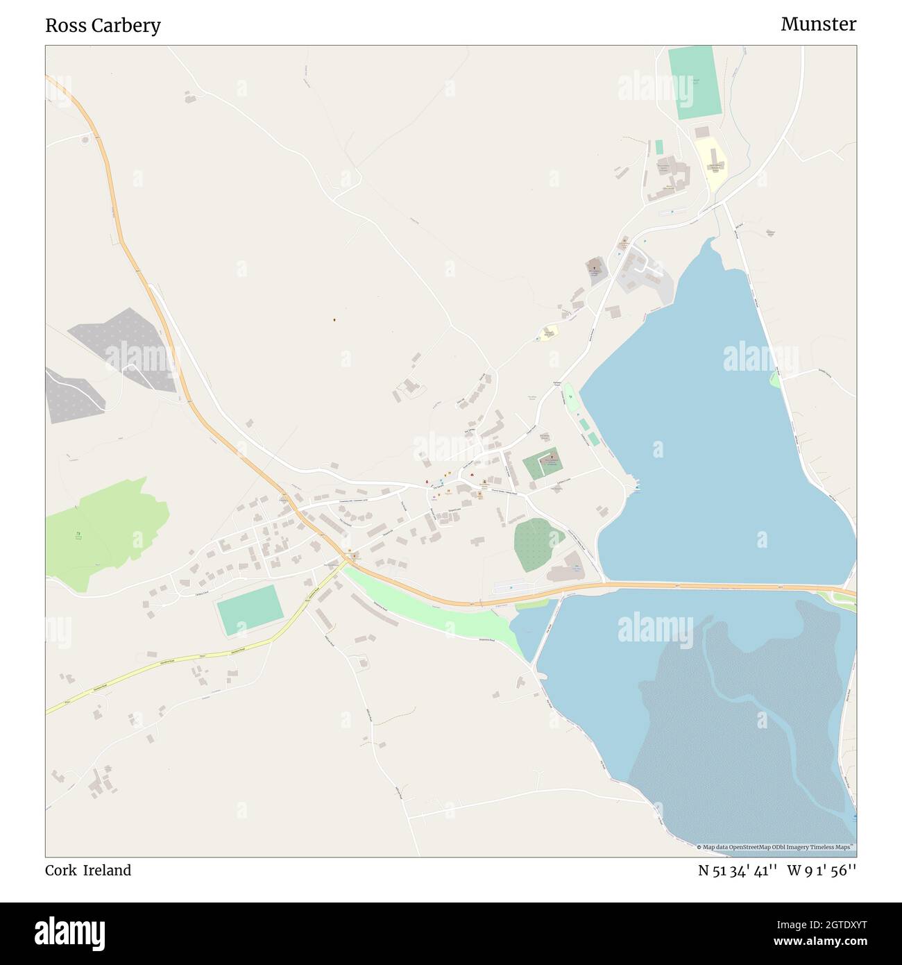 Ross Carbery, Cork, Irland, Munster, N 51 34' 41'', W 9 1' 56'', map ...