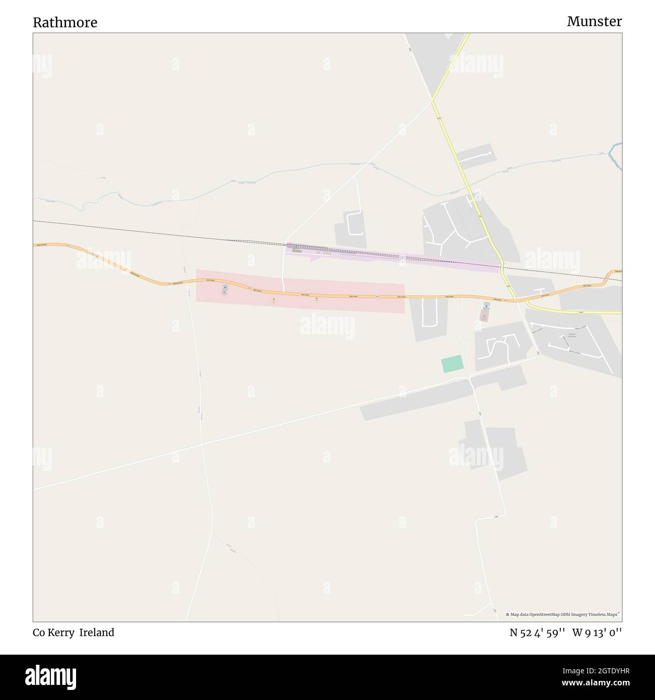 Rathmore, Co Kerry, Ireland, Munster, N 52 4' 59'', W 9 13' 0'', map ...