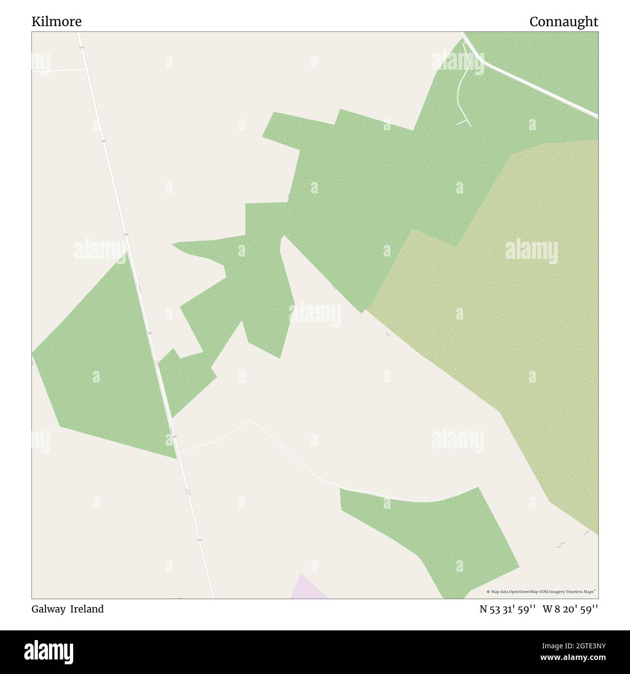 Kilmore, Galway, Ireland, Connaught, N 53 31' 59'', W 8 20' 59'', map ...