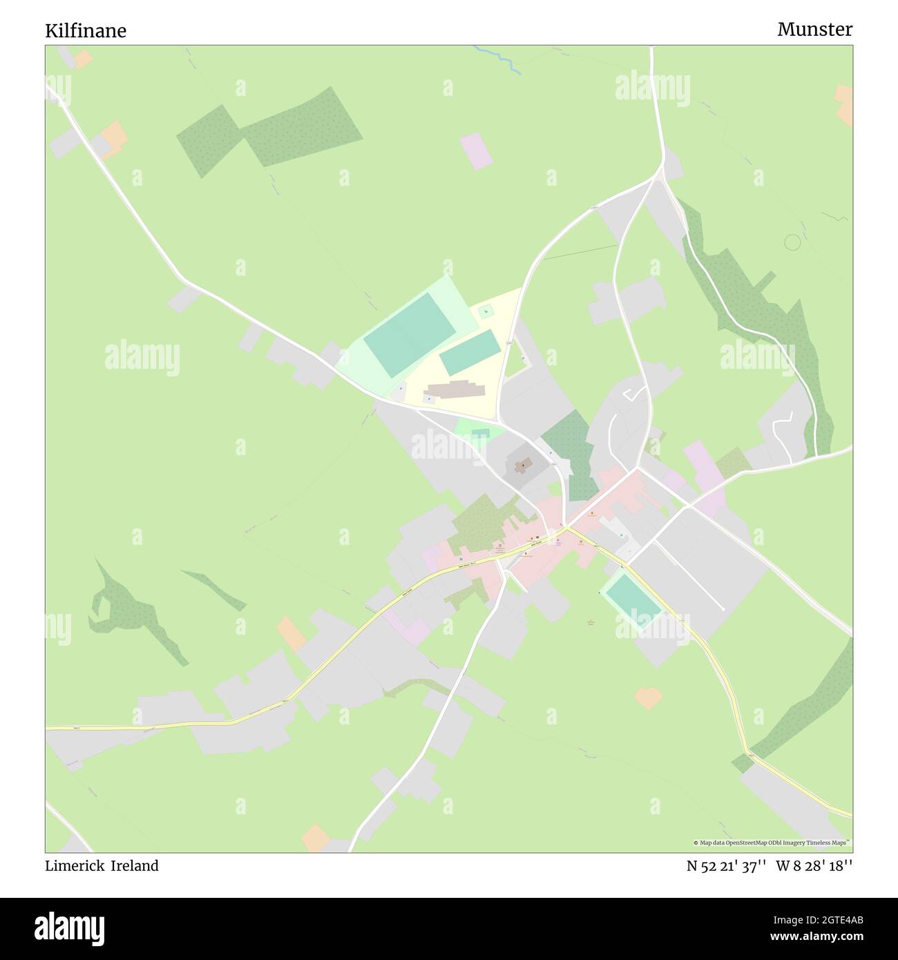 Kilfinane, Limerick, Ireland, Munster, N 52 21' 37'', W 8 28' 18'', map ...
