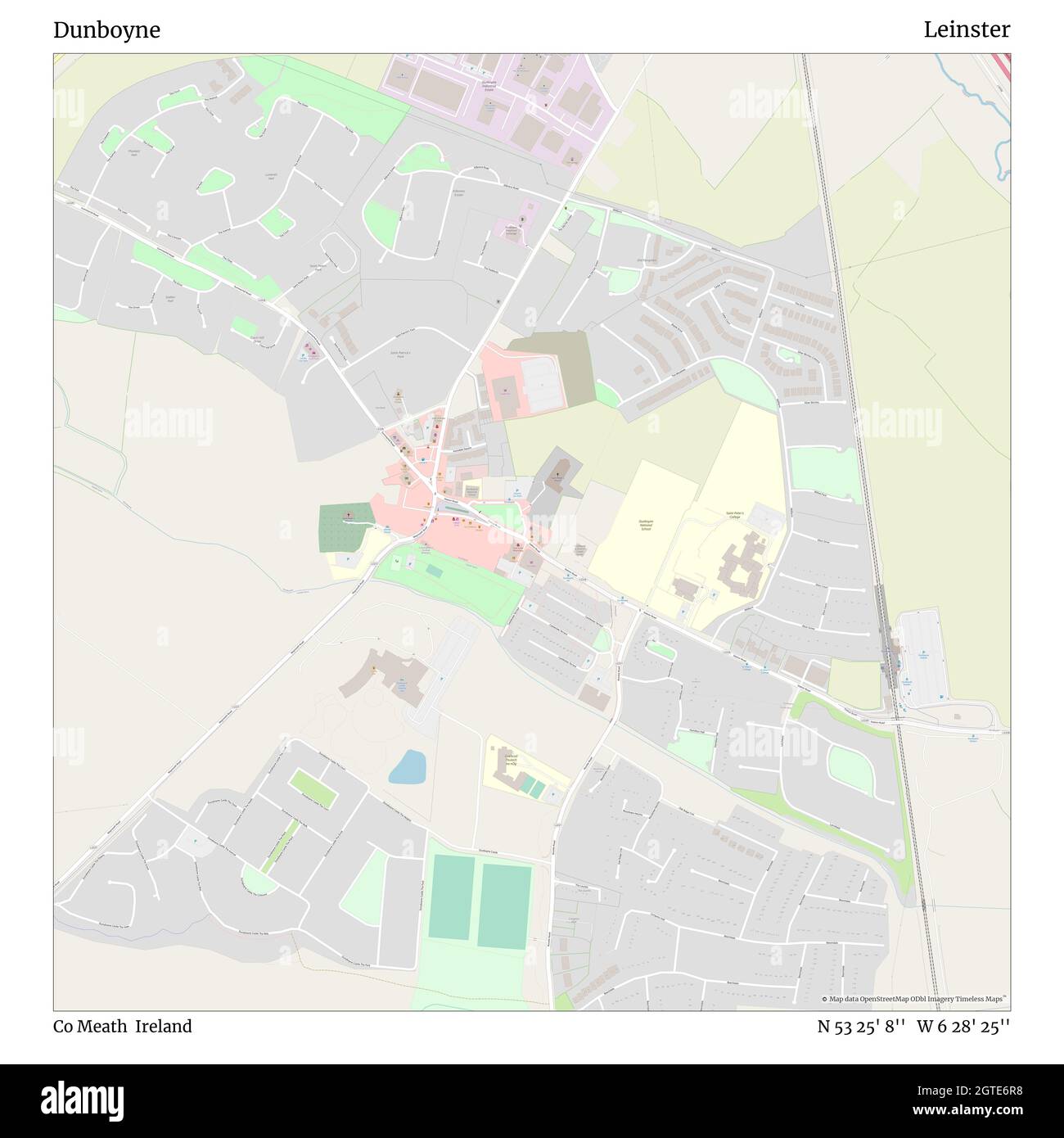 Dunboyne, Co Meath, Ireland, Leinster, N 53 25' 8'', W 6 28' 25'', map ...