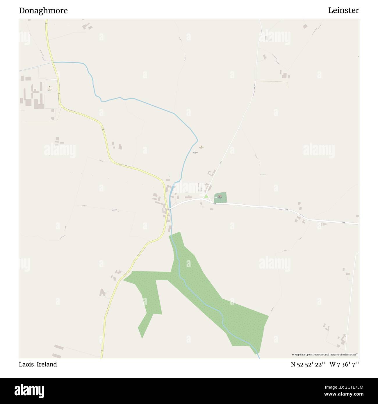 Donaghmore, Laois, Ireland, Leinster, N 52 52' 22'', W 7 36' 7'', map ...