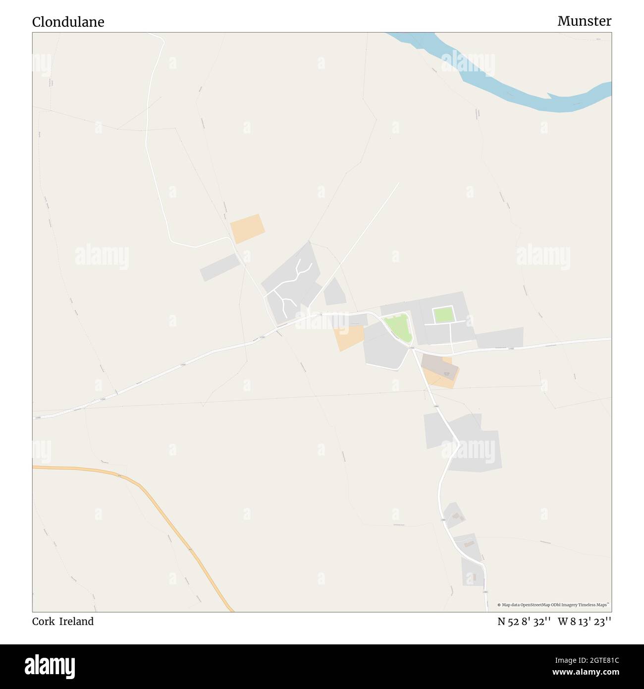 Clondulane, Cork, Ireland, Munster, N 52 8' 32'', W 8 13' 23'', map ...