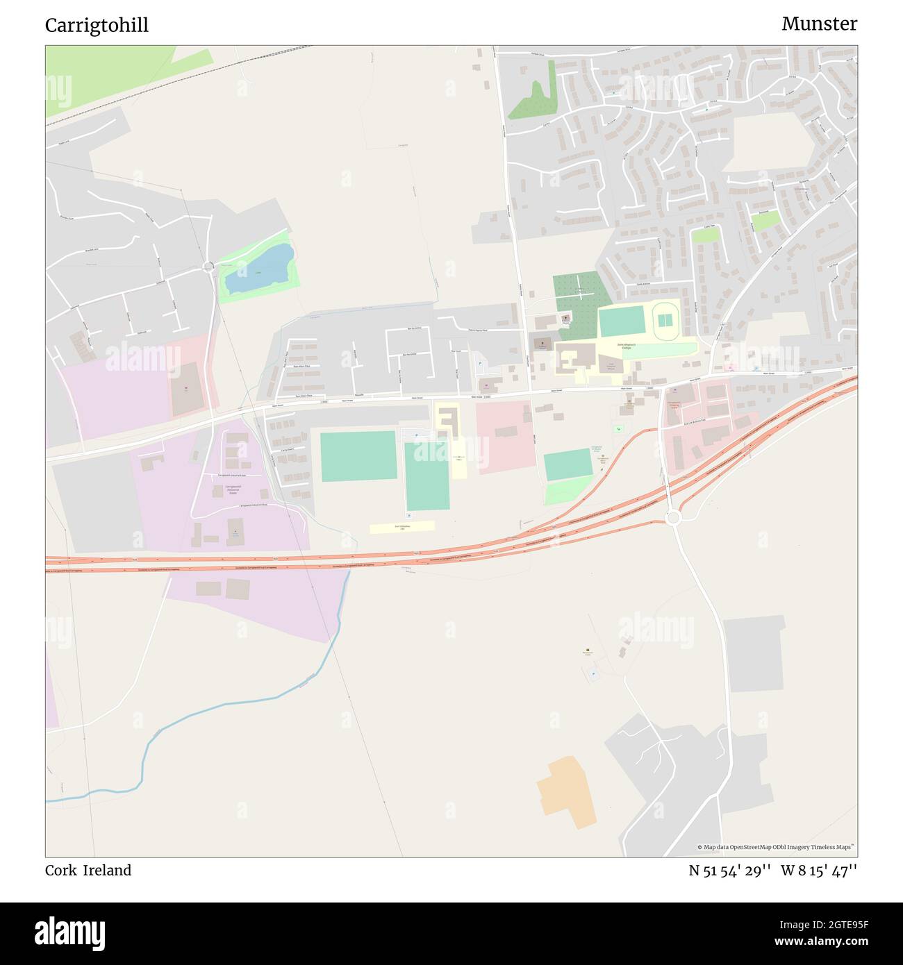 Carrigtohill, Cork, Ireland, Munster, N 51 54' 29'', W 8 15' 47'', map ...
