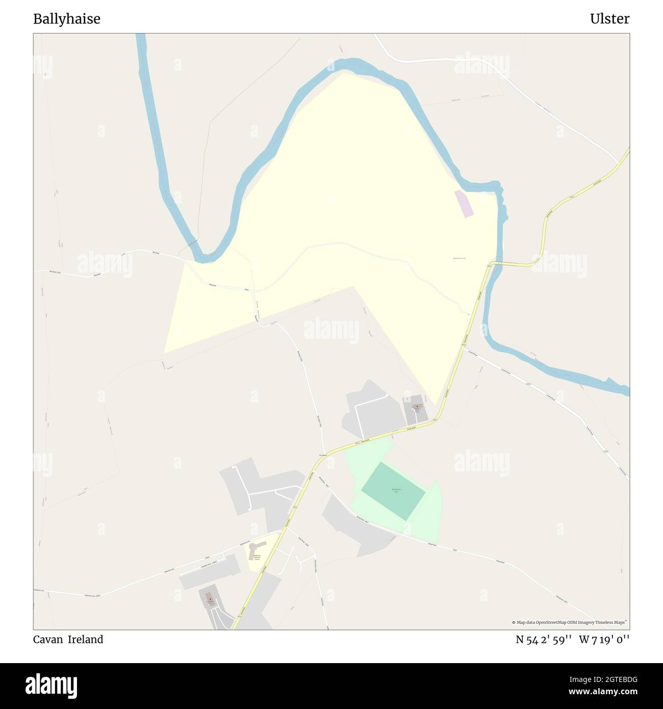 Ballyhaise, Cavan, Ireland, Ulster, N 54 2' 59'', W 7 19' 0'', map ...