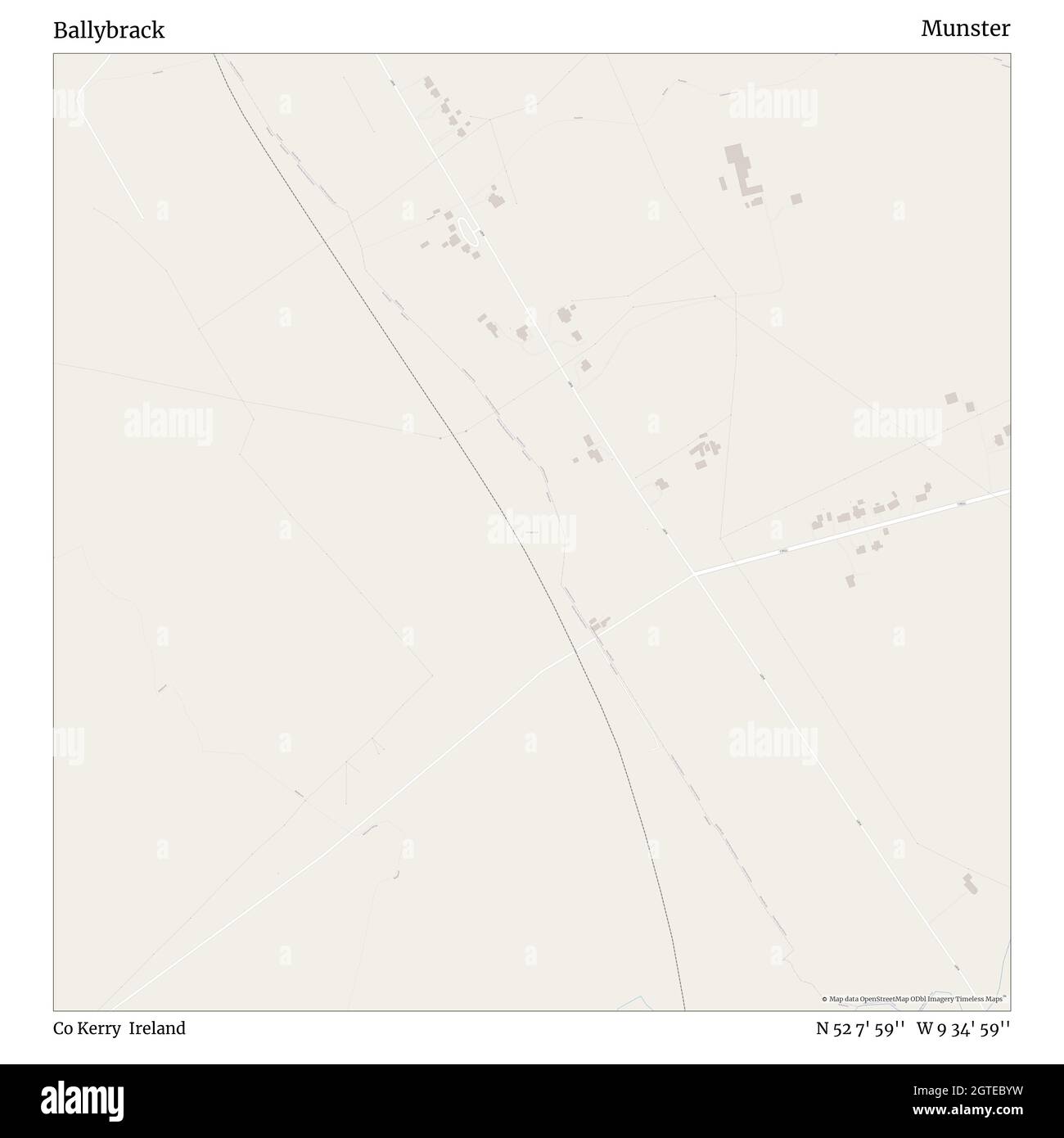 Ballybrack, Co Kerry, Ireland, Munster, N 52 7' 59'', W 9 34' 59'', map ...