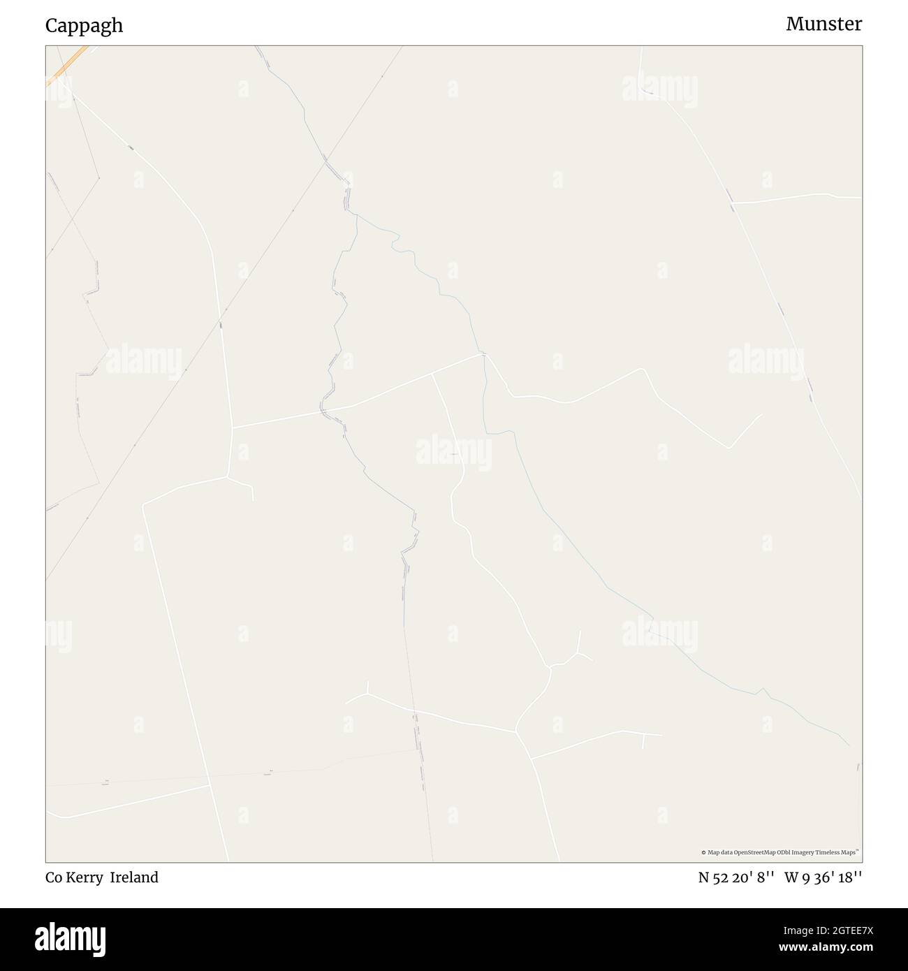 Cappagh, Co Kerry, Ireland, Munster, N 52 20' 8'', W 9 36' 18'', map ...