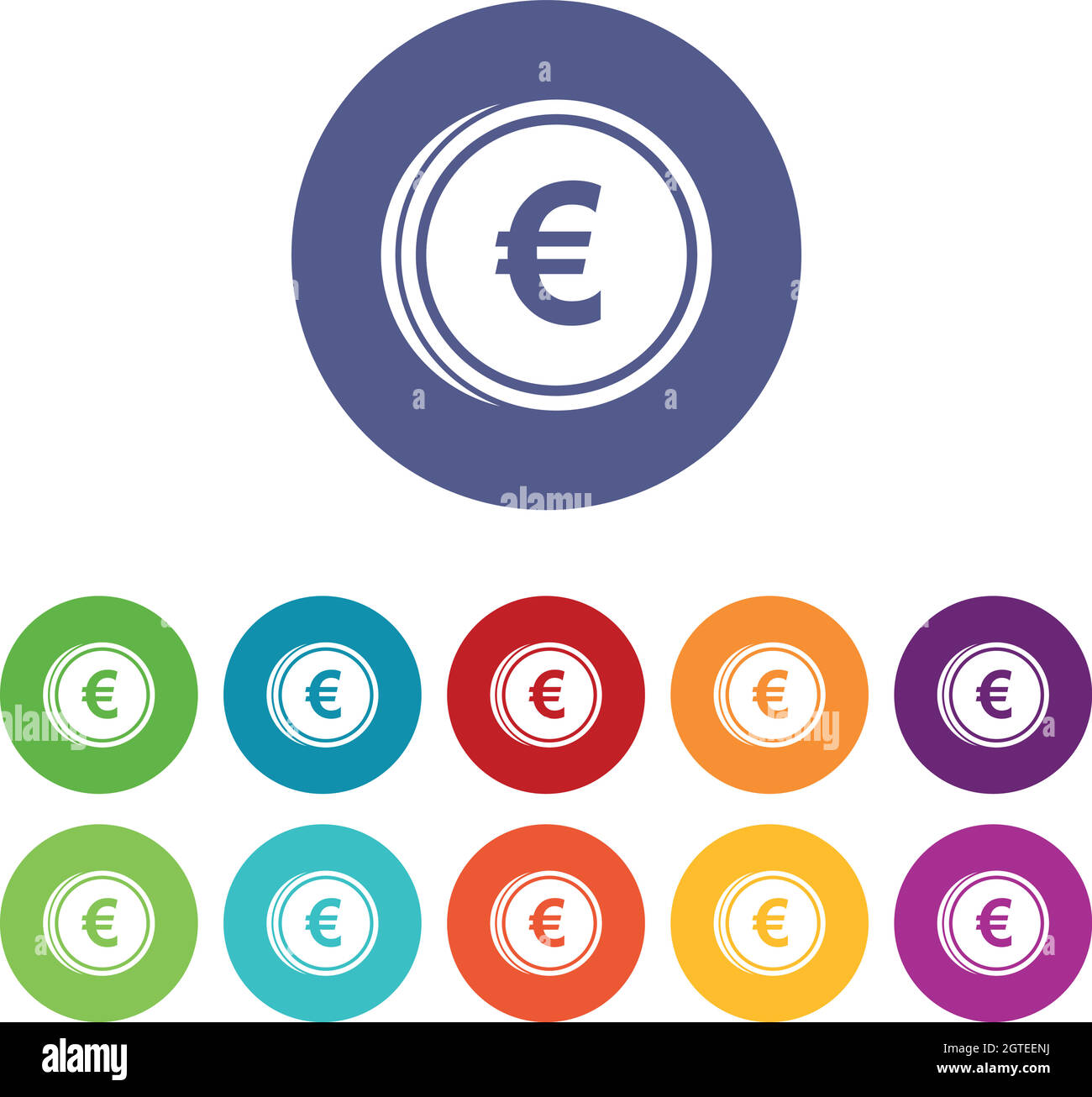 Euro münzen geld symbol Stock-Vektorgrafiken kaufen - Alamy