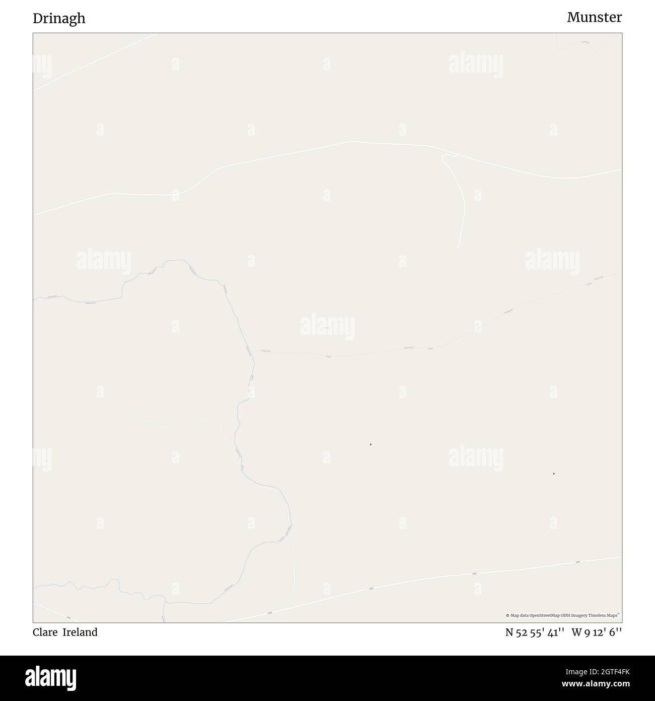 Drinagh, Clare, Ireland, Munster, N 52 55' 41'', W 9 12' 6'', map ...