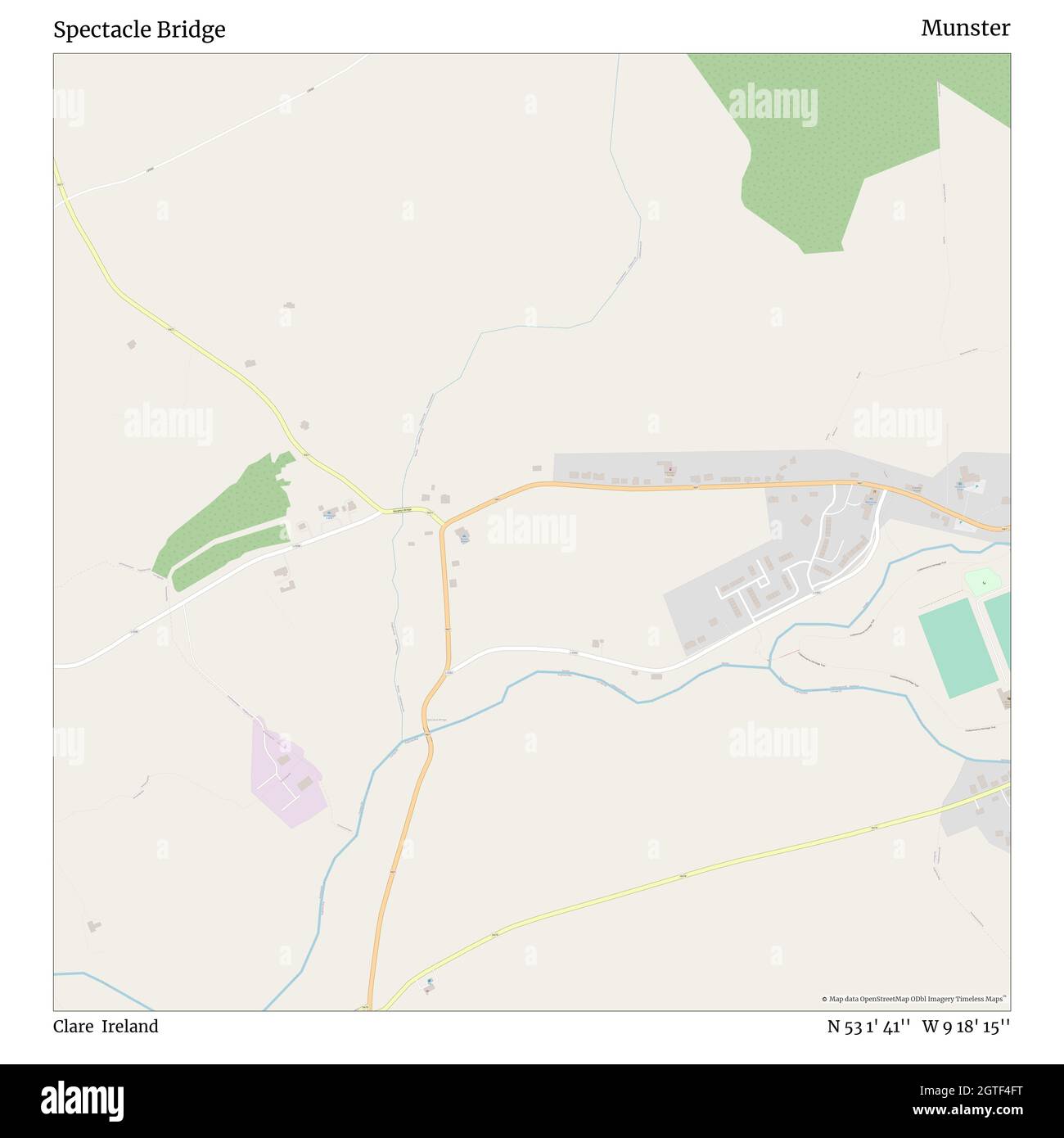 Spectacle Bridge, Clare, Ireland, Munster, N 53 1' 41'', W 9 18' 15 ...