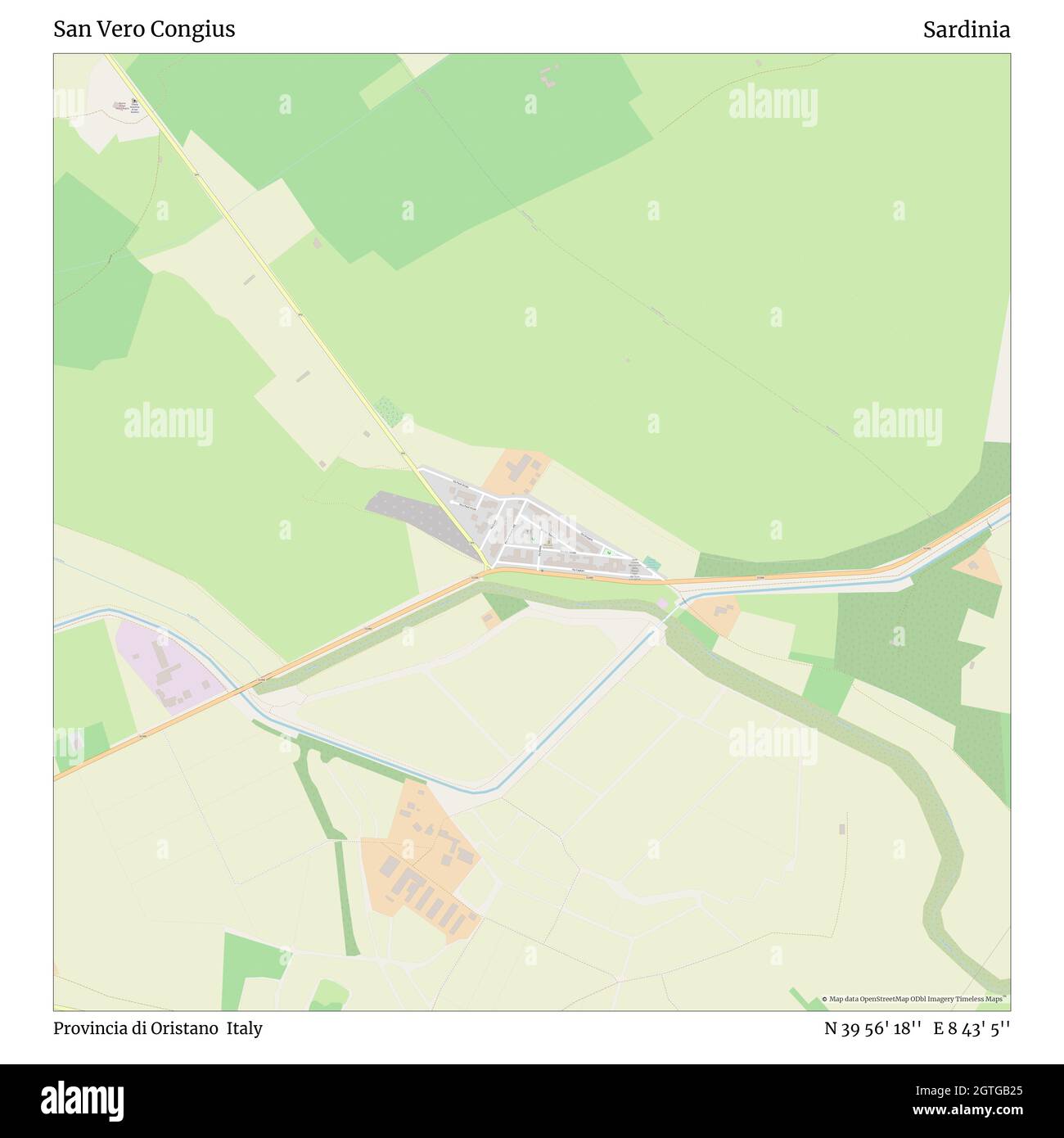 San Vero Congius, Provincia di Oristano, Italien, Sardinien, N 39 56 ...