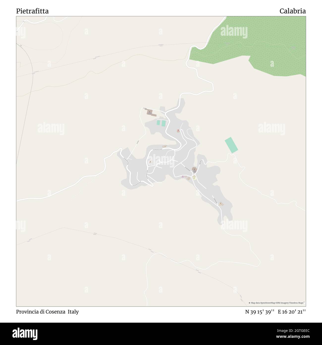 Pietrafitta, Provincia di Cosenza, Italien, Kalabrien, N 39 15' 39'', E ...