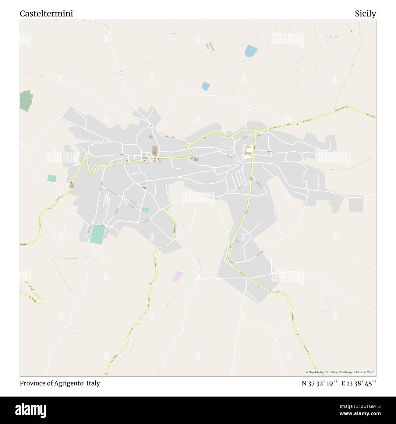 Casteltermini, Provinz Agrigento, Italien, Sizilien, N 37 32' 19'', E ...