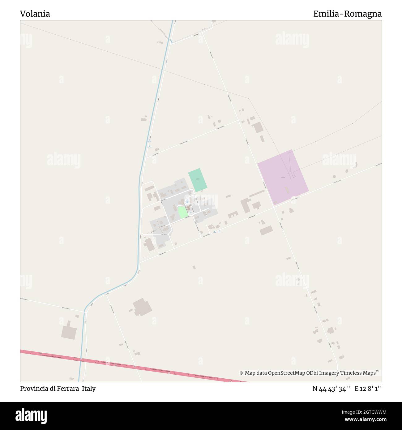Volania, Provincia di Ferrara, Italien, Emilia-Romagna, N 44 43' 34 ...