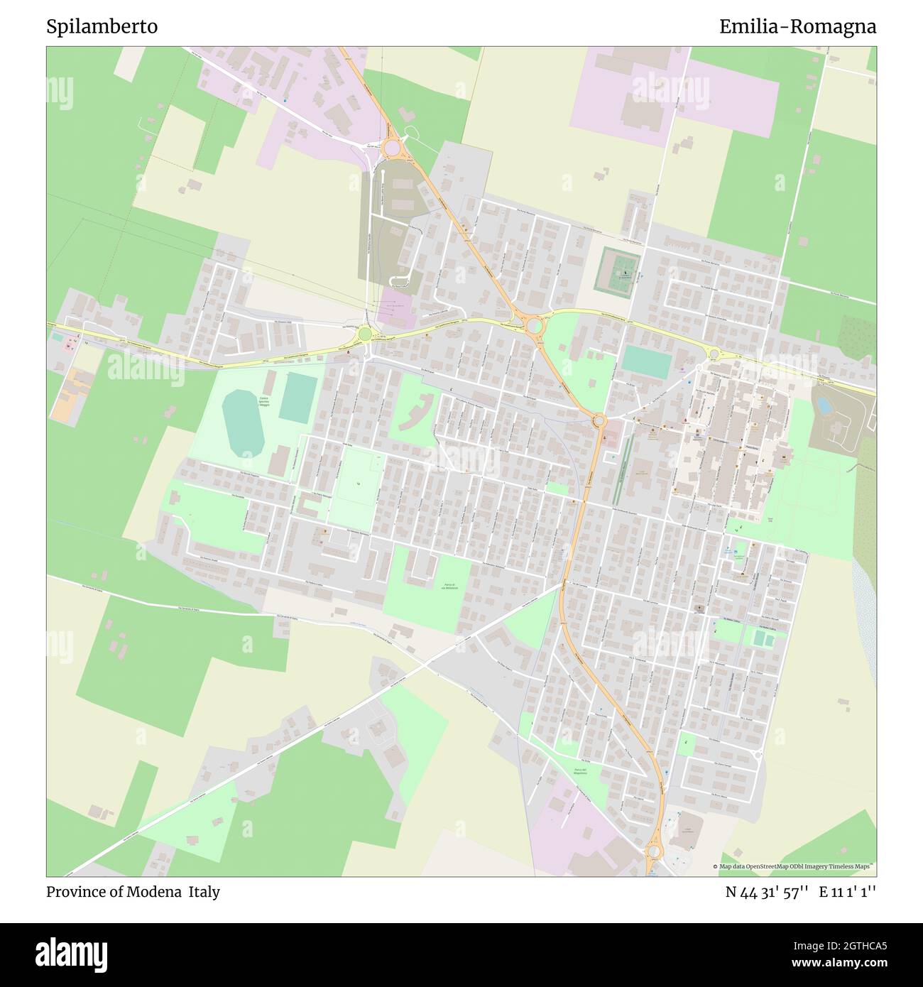 Spilamberto, Provinz Modena, Italien, Emilia-Romagna, N 44 31' 57'', E ...