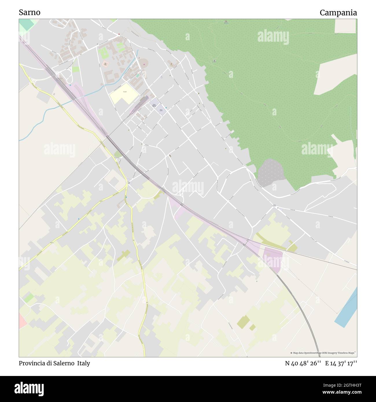 Sarno, Provincia di Salerno, Italien, Kampanien, N 40 48' 26'', E 14 37 ...