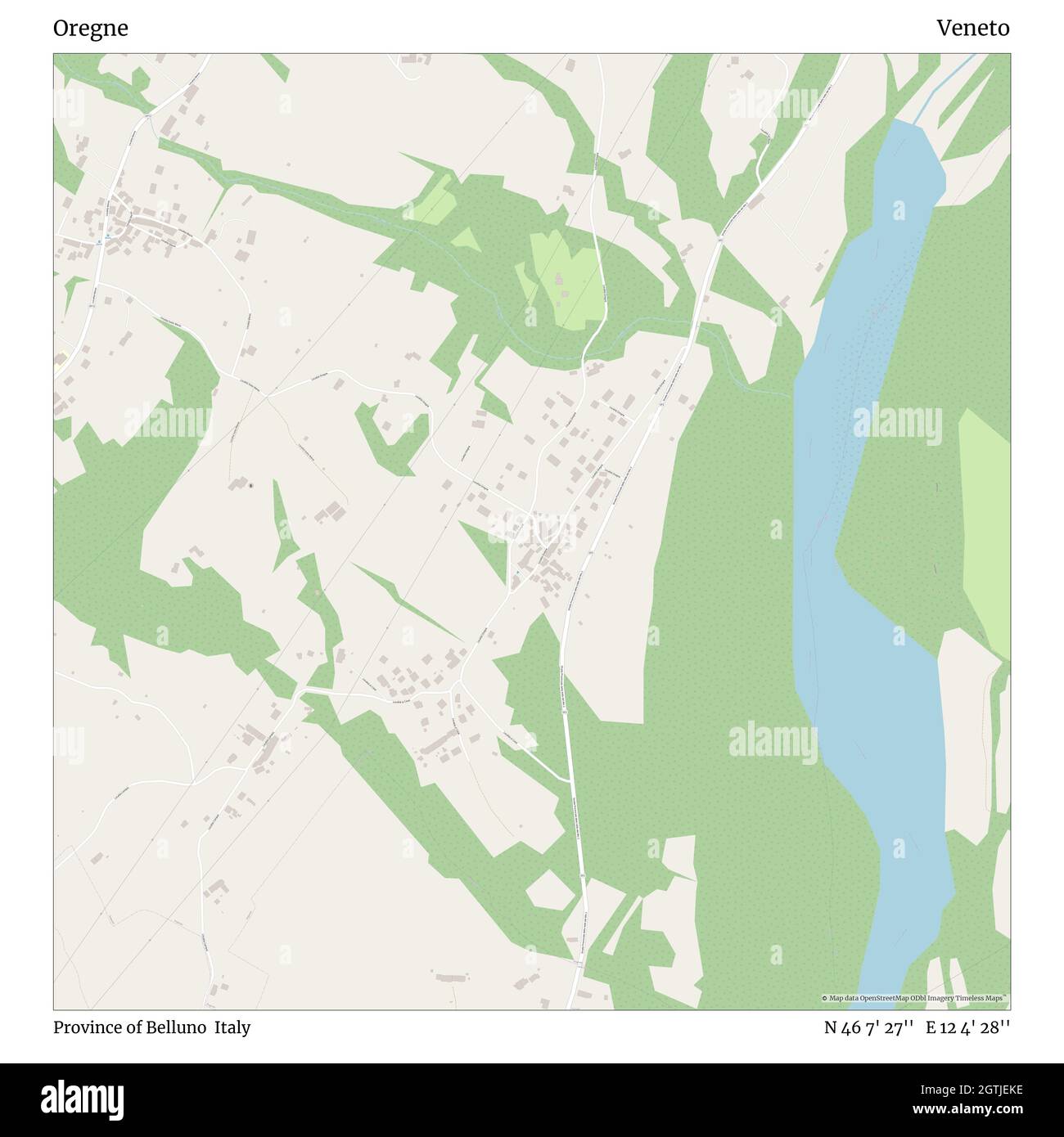 Oregne, Provinz Belluno, Italien, Venetien, N 46 7' 27'', E 12 4' 28 ...