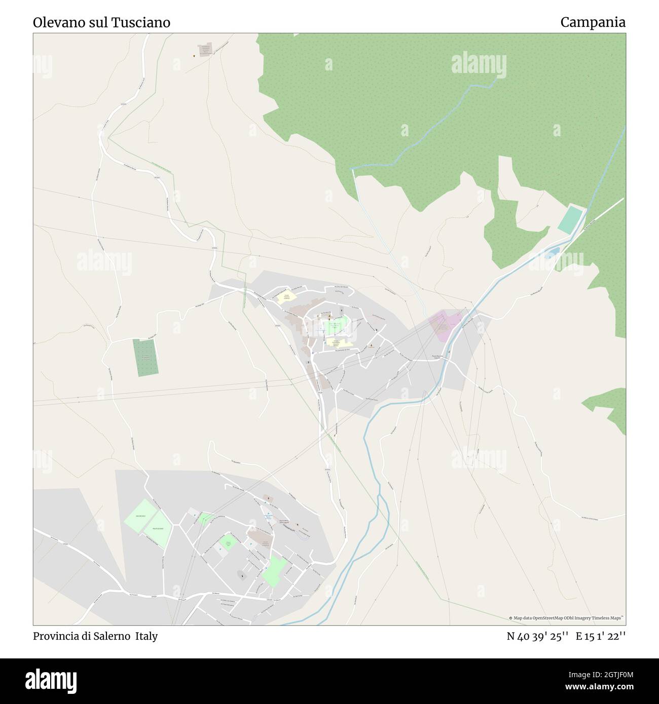 Olevano sul Tusciano, Provincia di Salerno, Italien, Kampanien, N 40 39 ...