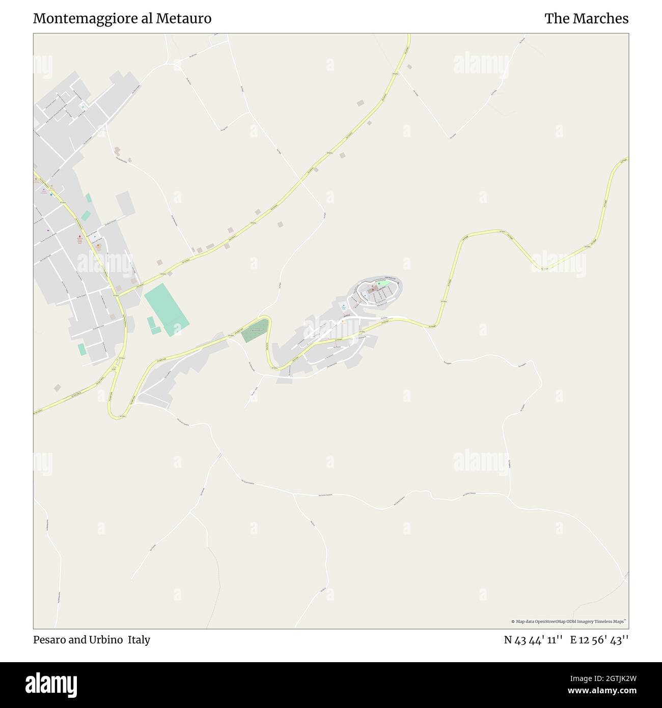Montemaggiore al Metauro, Pesaro und Urbino, Italien, die Marken, N 43 ...