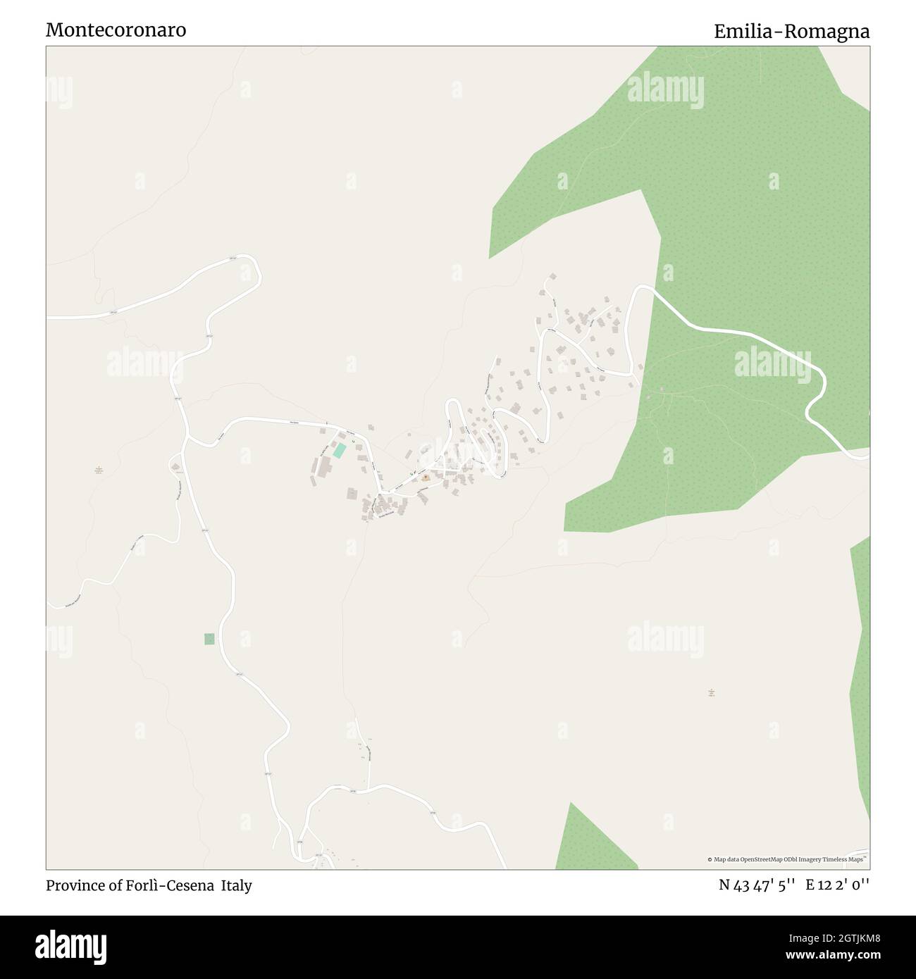Montecoronaro, Provinz Forlì-Cesena, Italien, Emilia-Romagna, N 43 47 ...