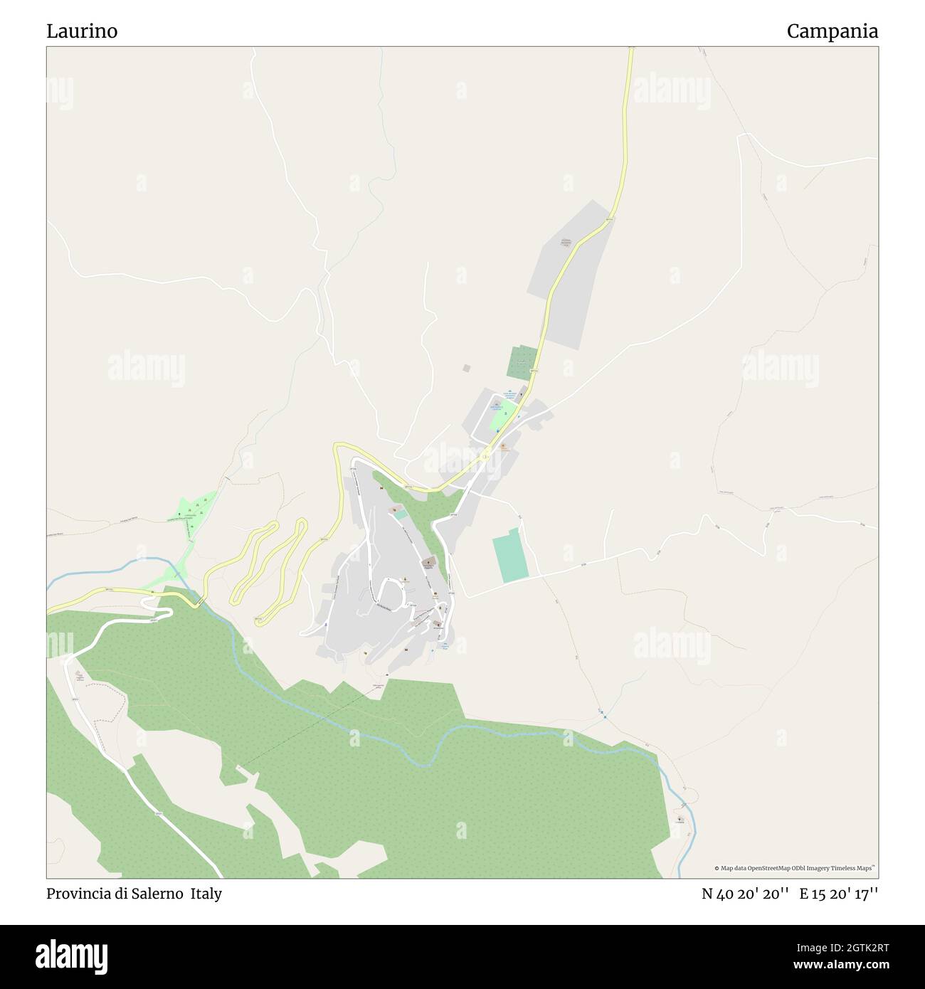 Laurino, Provincia di Salerno, Italien, Kampanien, N 40 20' 20'', E 15 ...