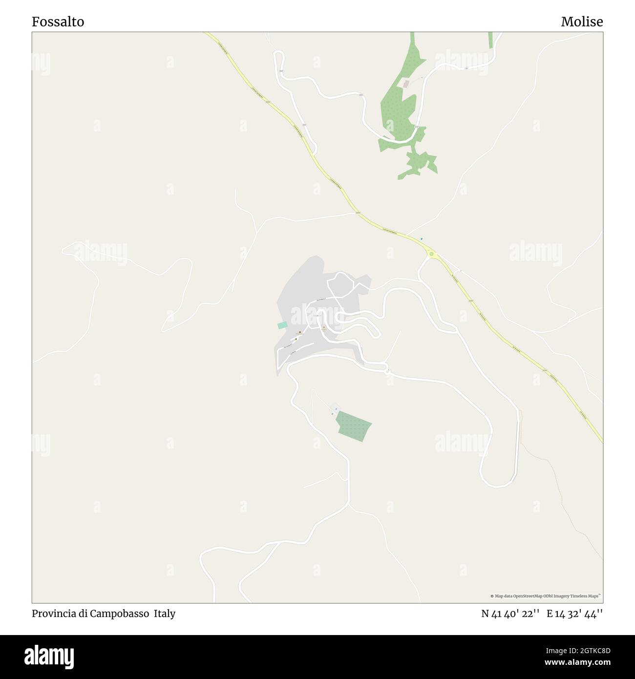 Fossalto, Provincia di Campobasso, Italien, Molise, N 41 40' 22'', E 14 ...