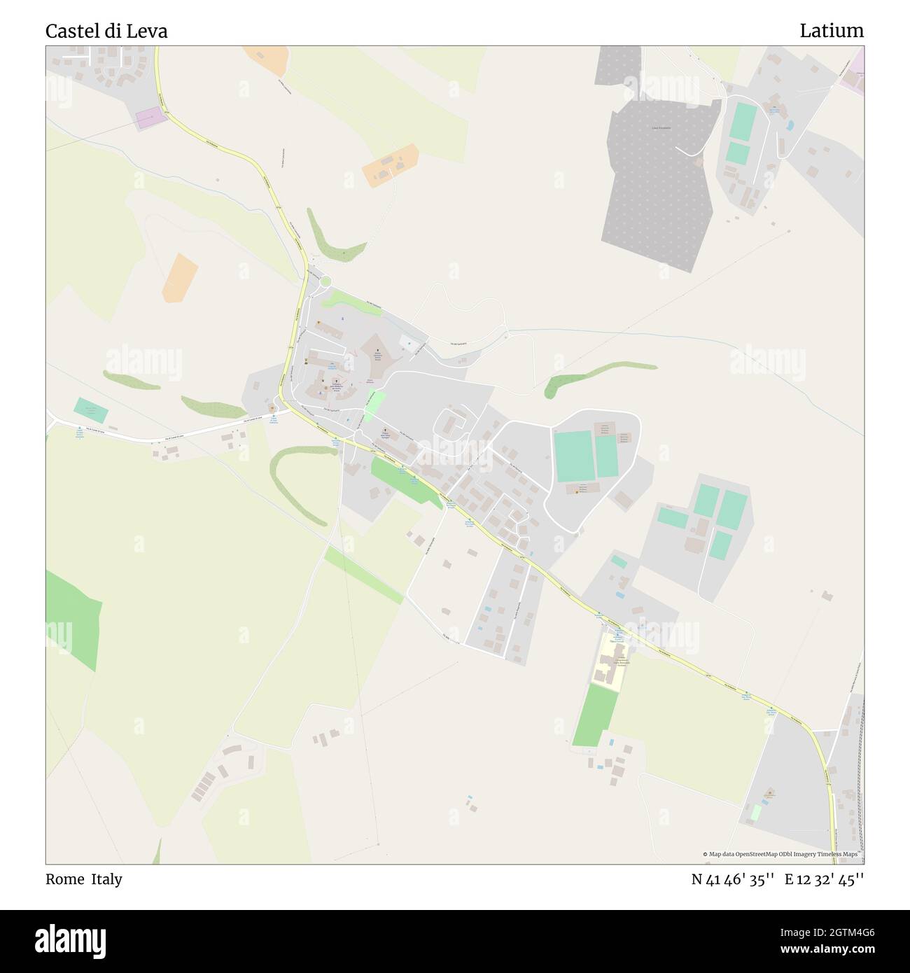 Castel di Leva, Rom, Italien, Latium, N 41 46' 35'', E 12 32' 45'', map ...