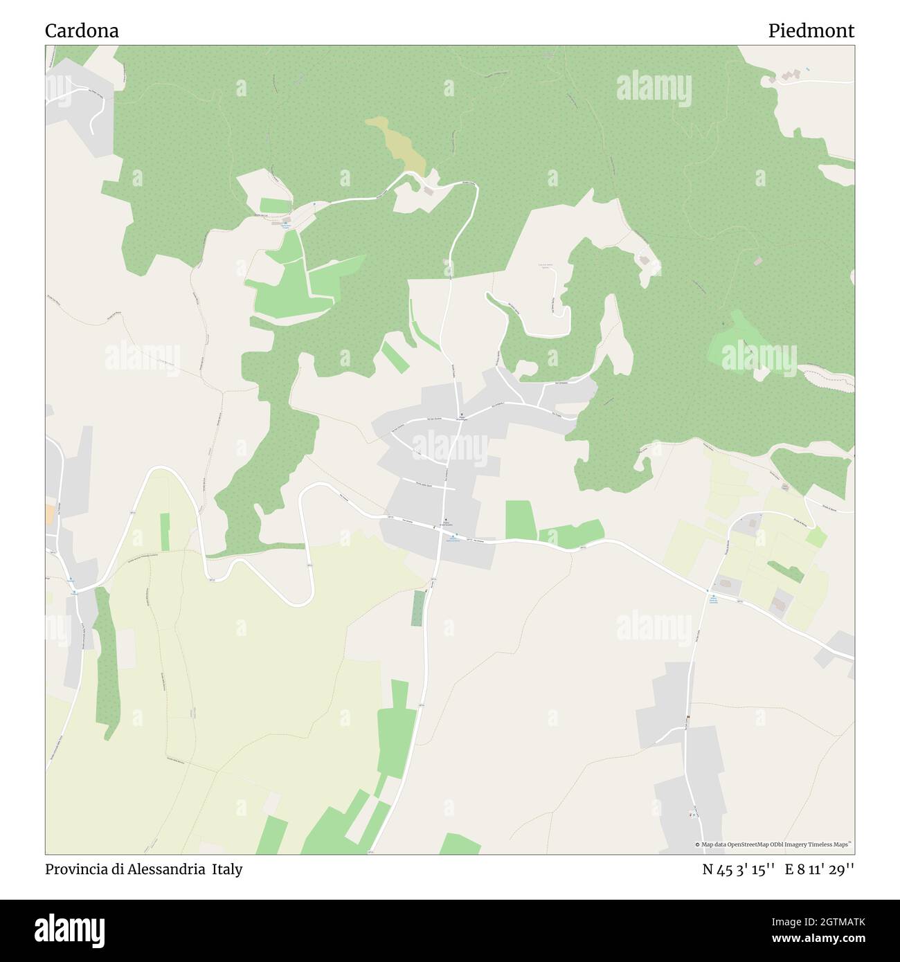 Cardona, Provincia di Alessandria, Italien, Piemont, N 45 3' 15'', E 8 ...