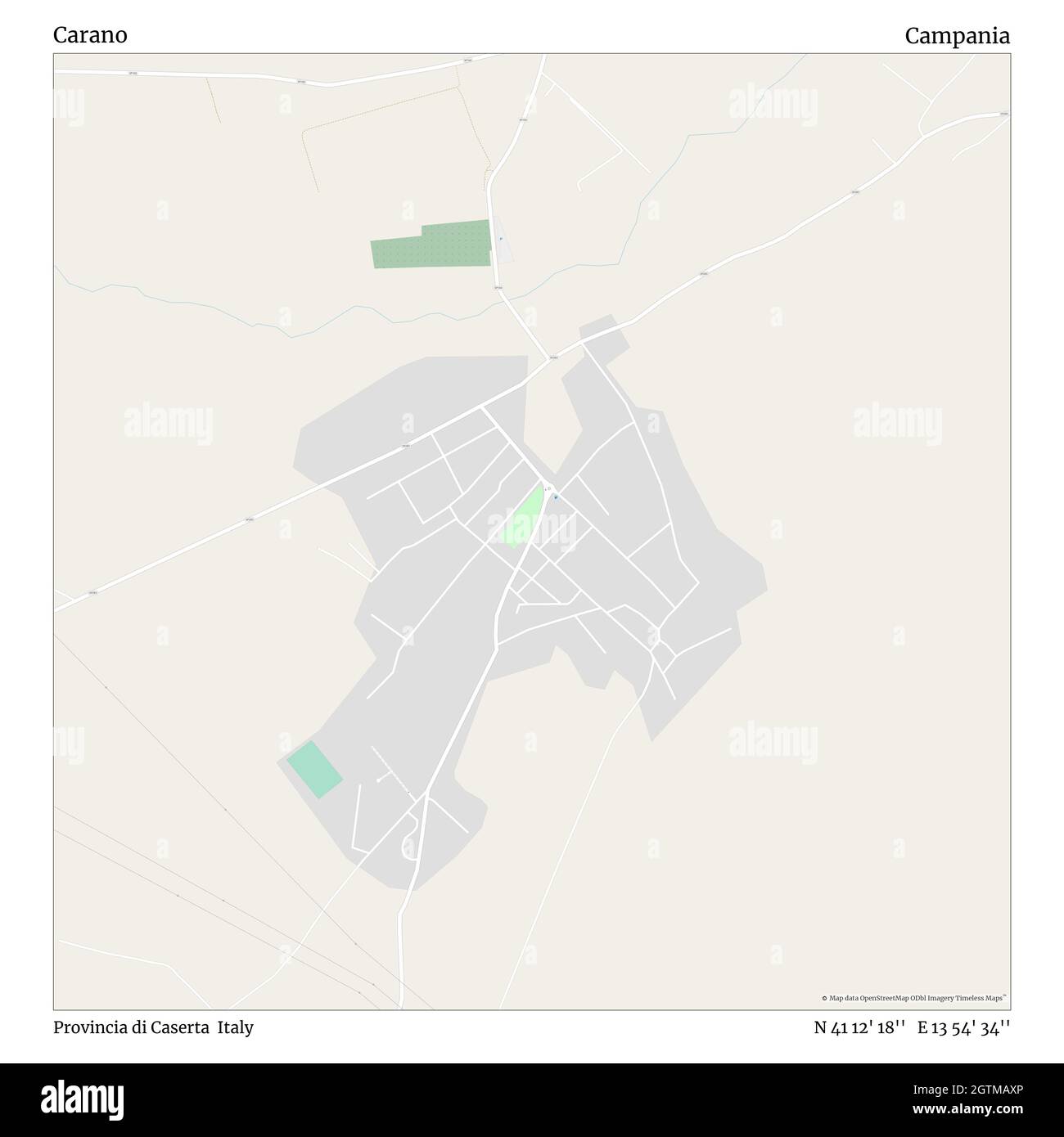 Carano, Provincia di Caserta, Italien, Kampanien, N 41 12' 18'', E 13 ...