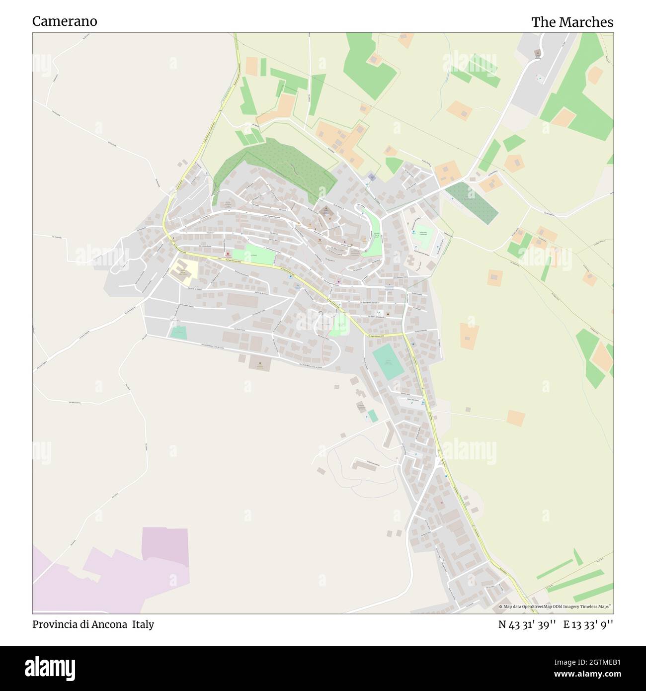 Camerano, Provincia di Anconica, Italy, the Marches, N 43 31' 39'', E ...