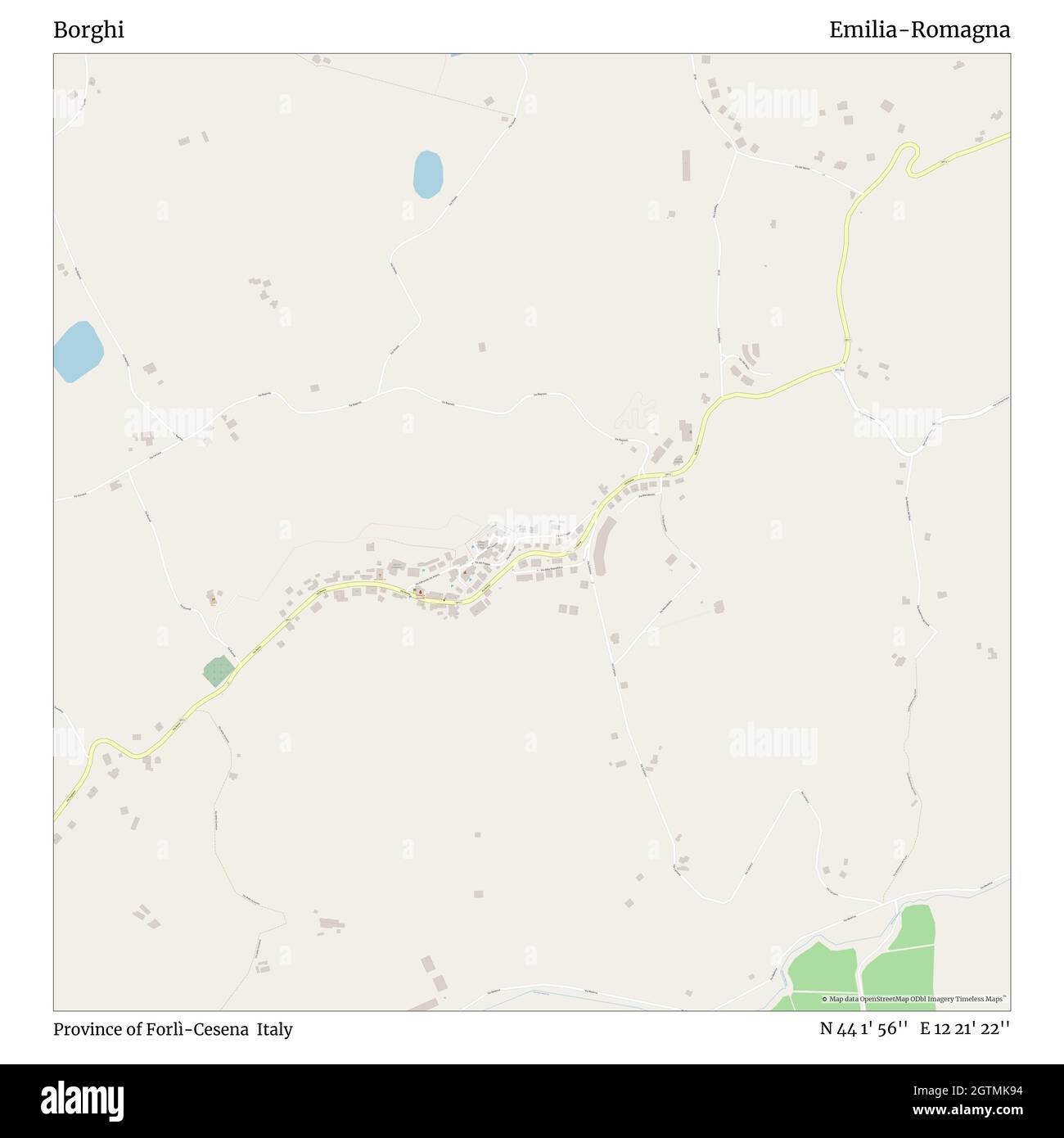 Borghi, Provinz Forlì-Cesena, Italien, Emilia-Romagna, N 44 1' 56'', E ...