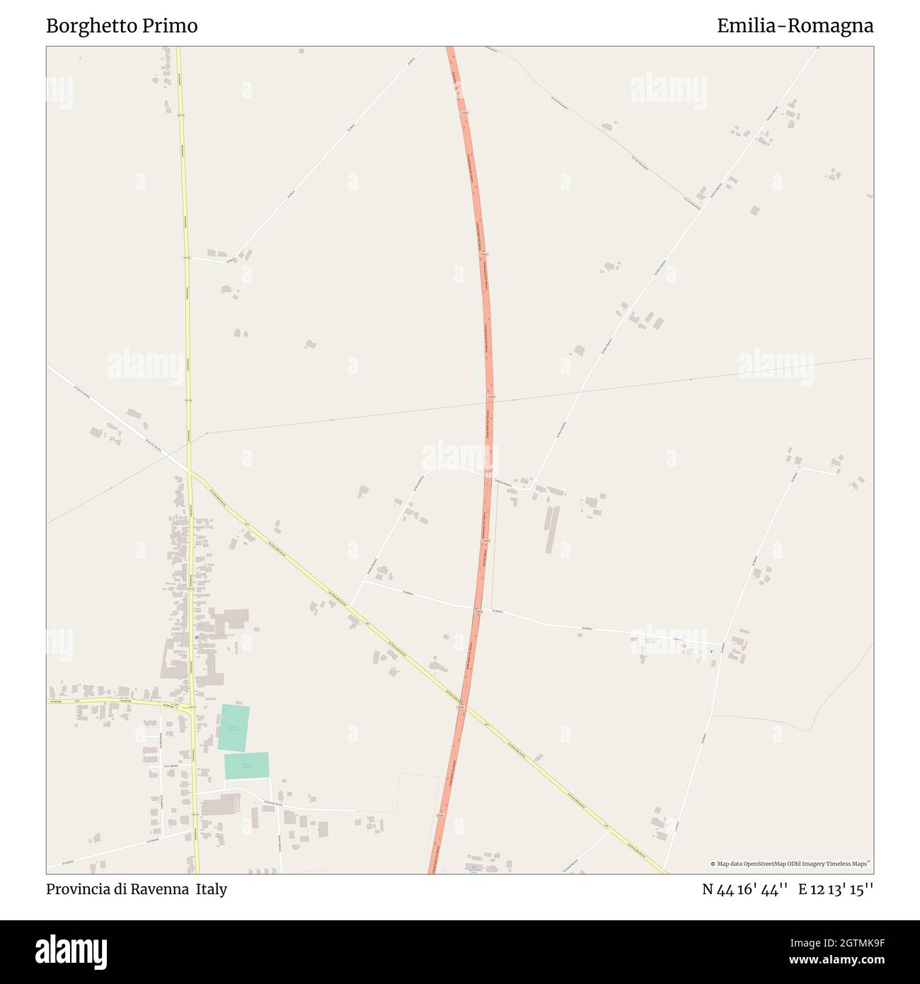 Borghetto Primo, Provincia di Ravenna, Italien, Emilia-Romagna, N 44 16 ...