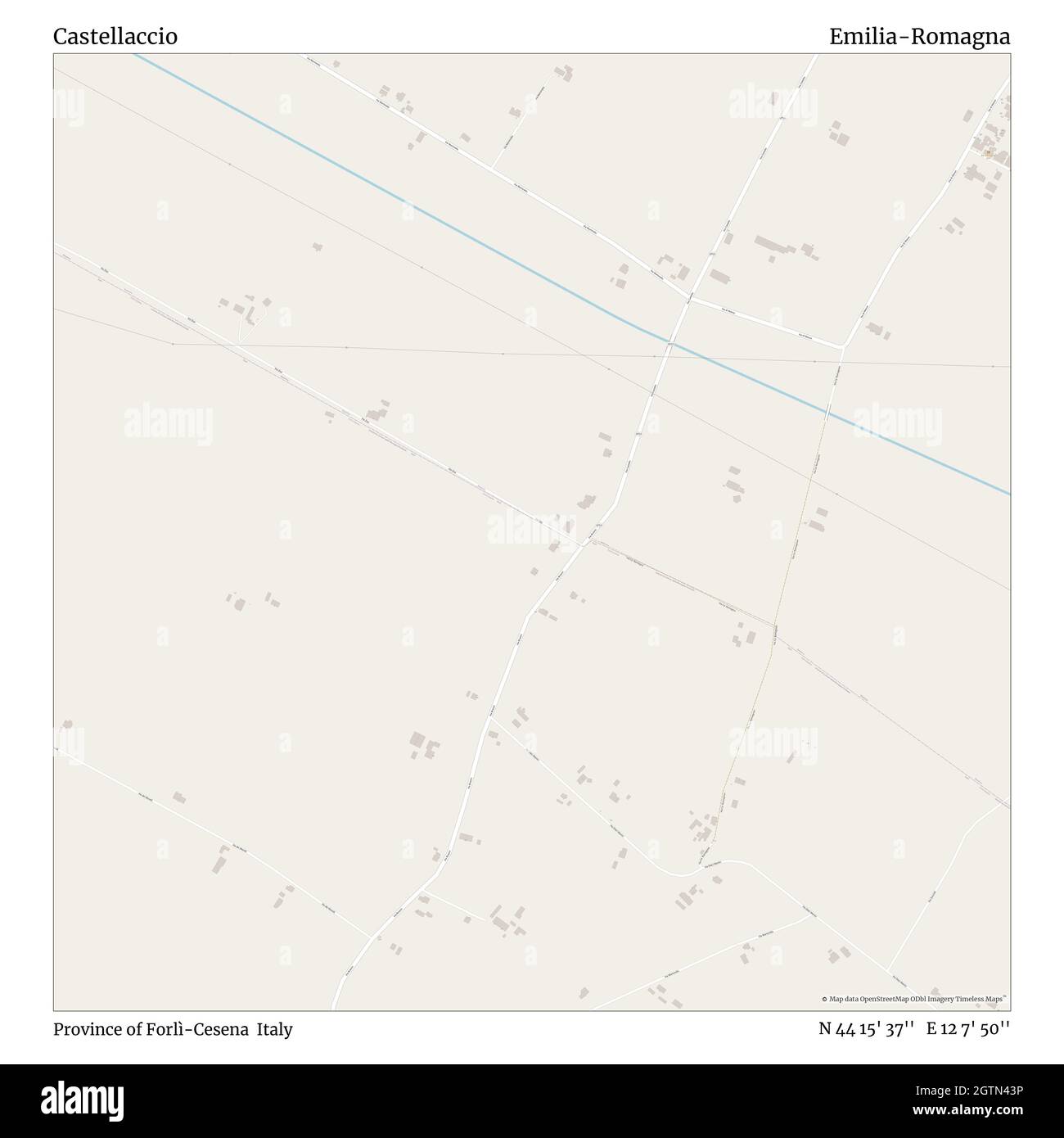 Castellaccio, Provinz Forlì-Cesena, Italien, Emilia-Romagna, N 44 15 ...
