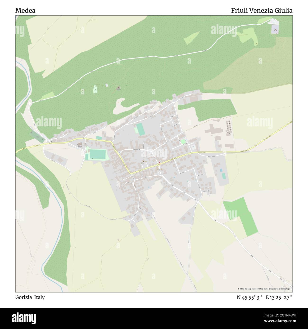 Medea, Gorizia, Italien, Friaul Julisch Venetien, N 45 55' 3'', E 13 25 ...