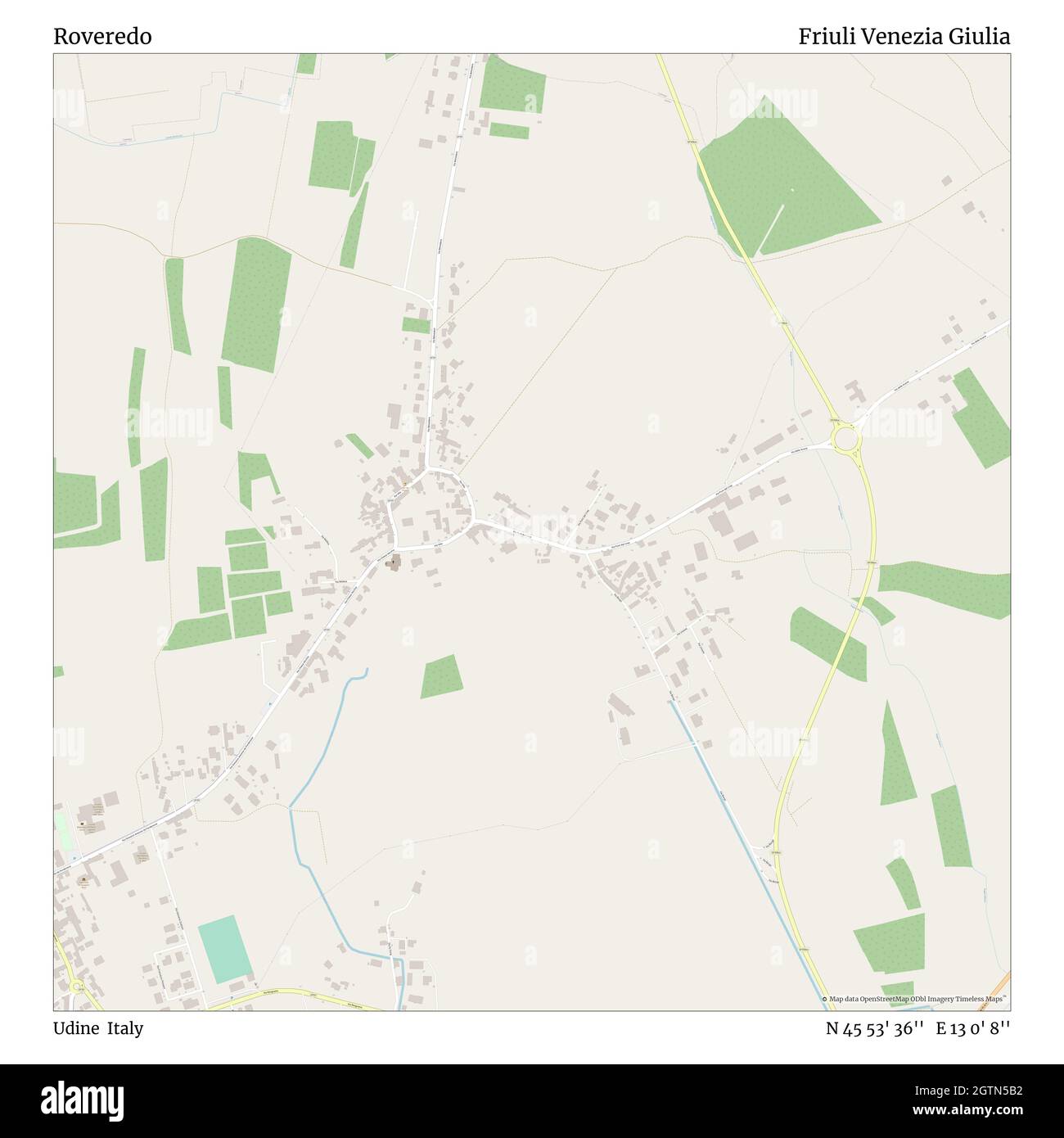 Roveredo, Udine, Italien, Friaul Julisch Venetien, N 45 53' 36'', E 13 ...