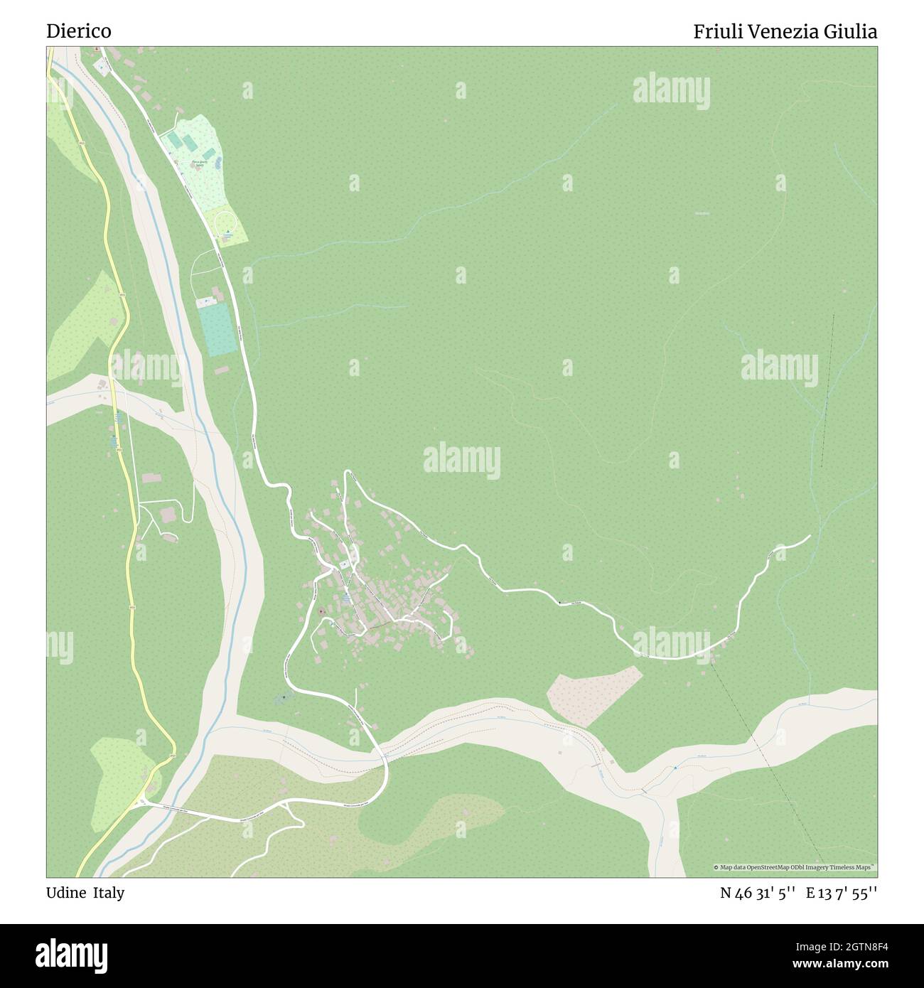 Dierico, Udine, Italien, Friaul Julisch Venetien, N 46 31' 5'', E 13 7 ...