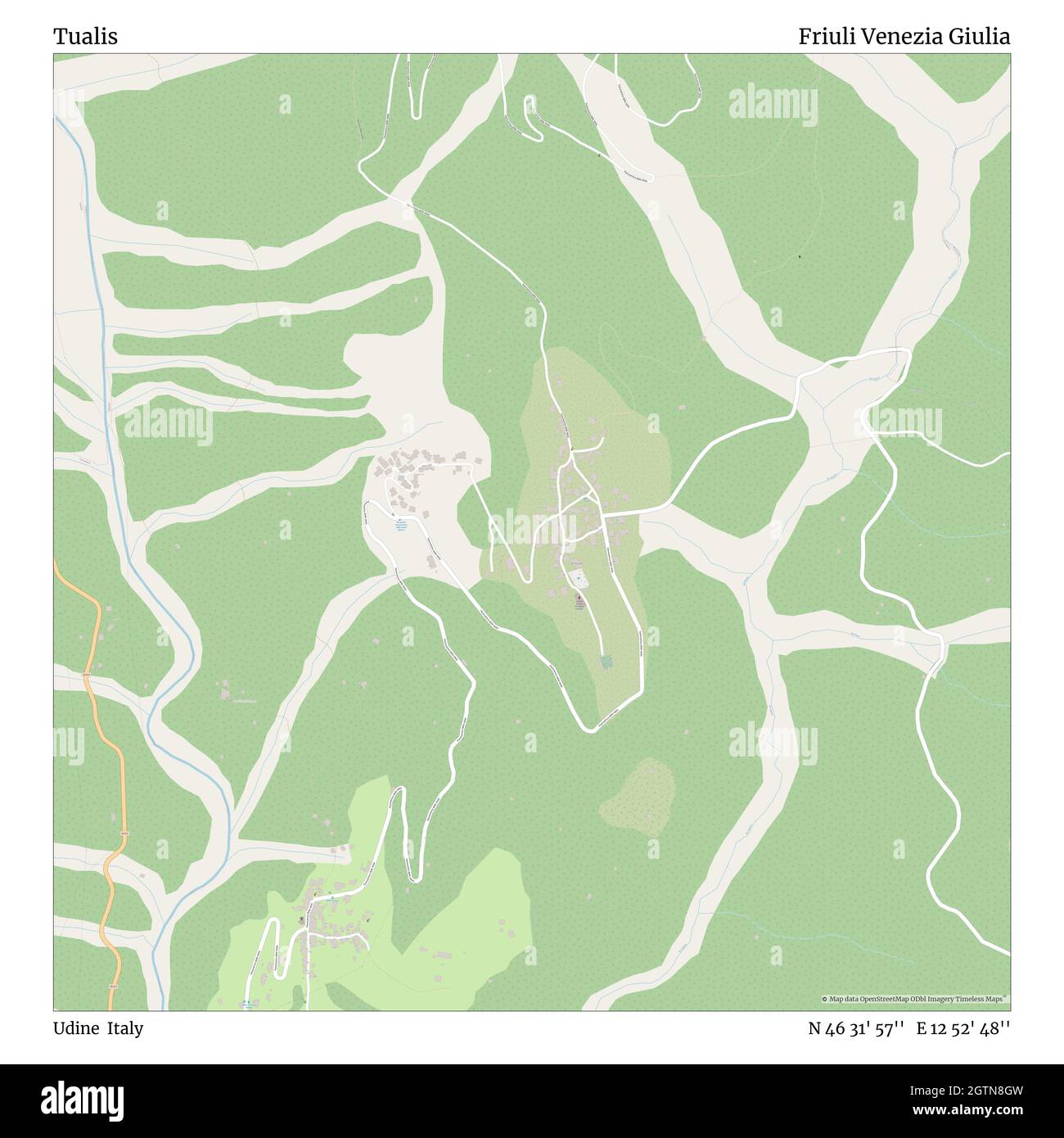 Tualis, Udine, Italien, Friaul Julisch Venetien, N 46 31' 57'', E 12 52 ...