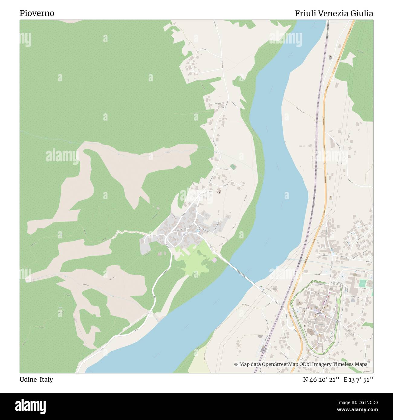 Pioverno, Udine, Italien, Friaul Julisch Venetien, N 46 20' 21'', E 13 ...