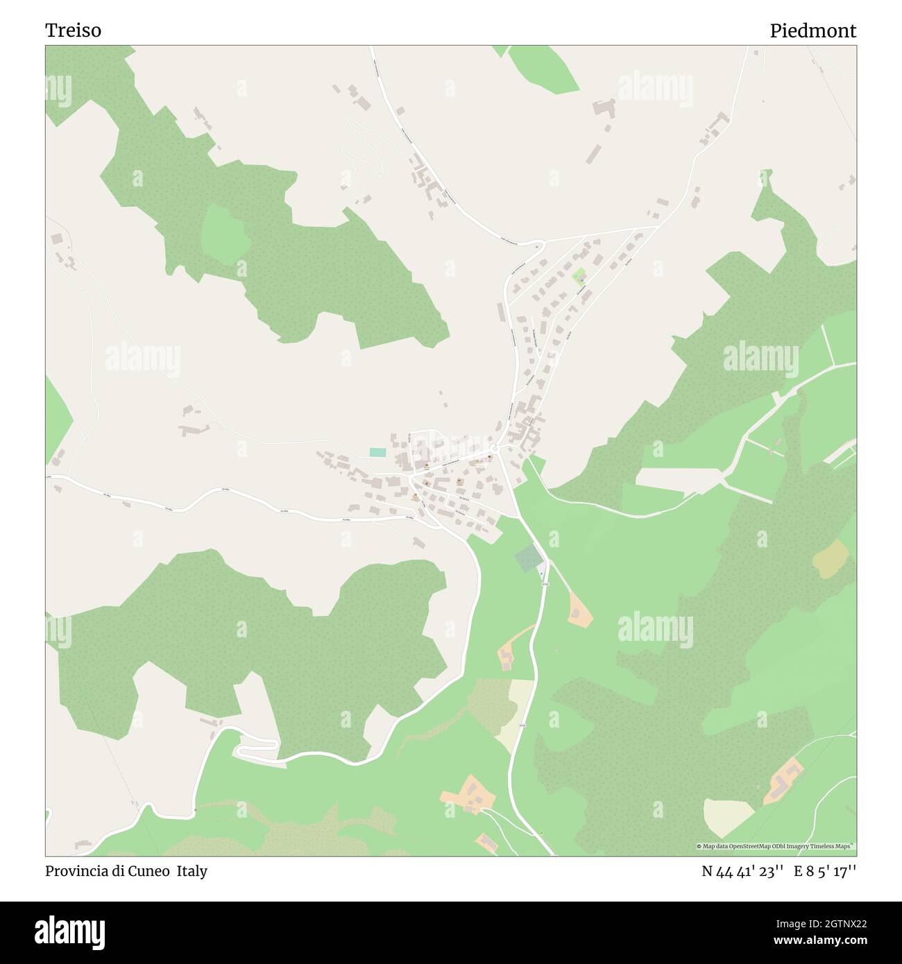 Treiso, Provincia di Cuneo, Italien, Piemont, N 44 41' 23'', E 8 5' 17 ...