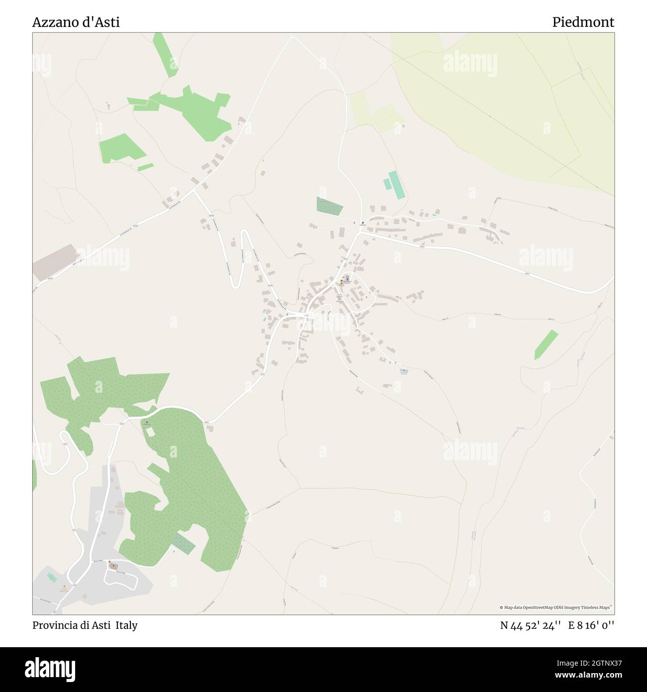 Azzano d'Asti, Provincia di Asti, Italien, Piemont, N 44 52' 24'', E 8 ...