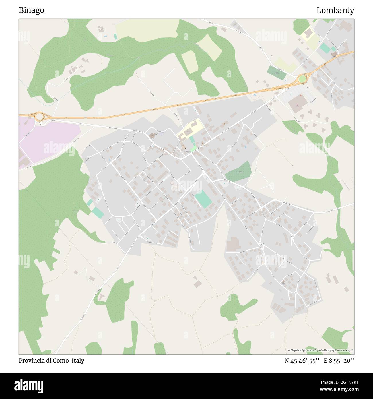 Binago, Provincia di Como, Italien, Lombardei, N 45 46' 55'', E 8 55 ...