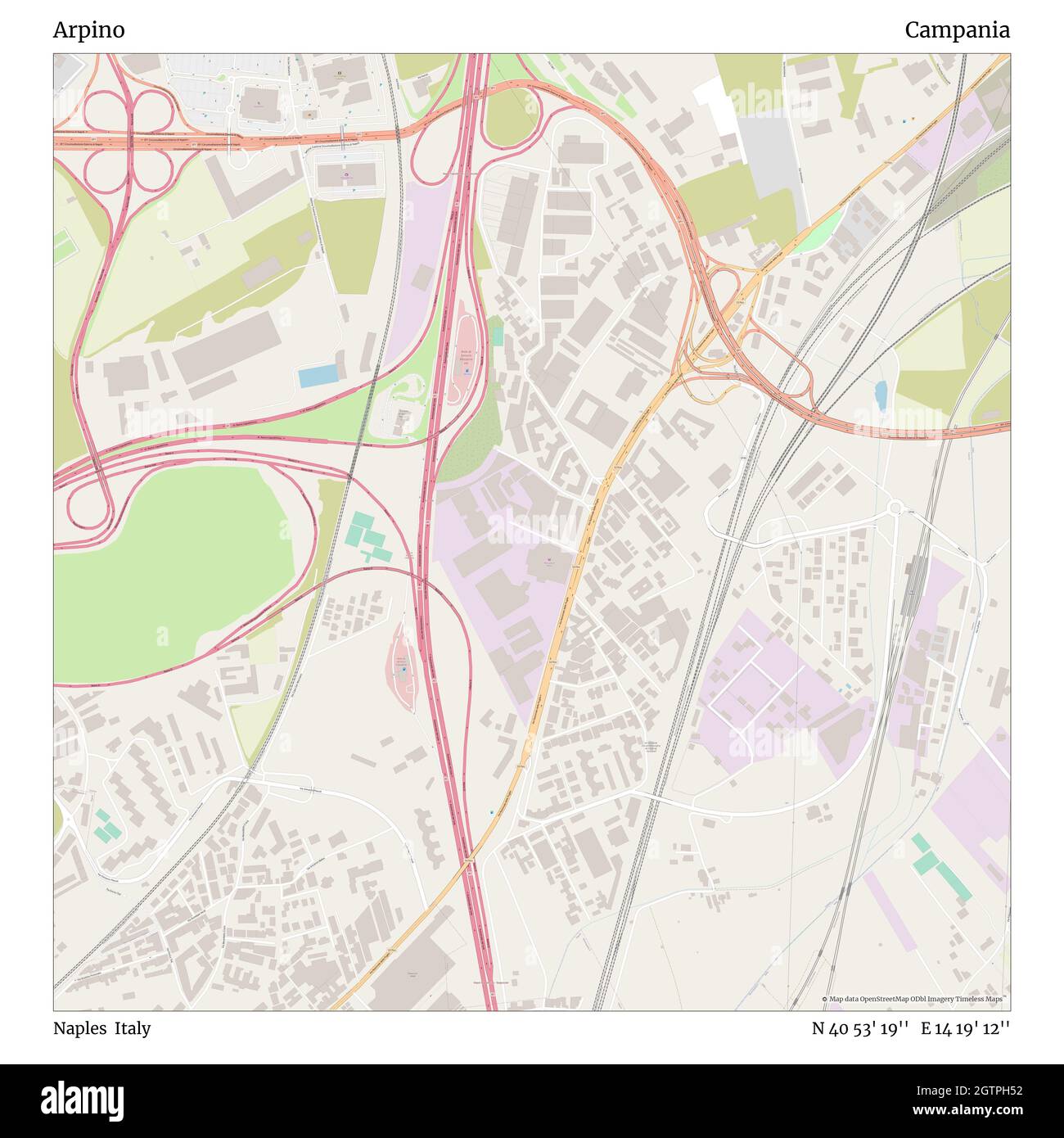 Arpino, Neapel, Italien, Kampanien, N 40 53' 19'', E 14 19' 12'', map ...
