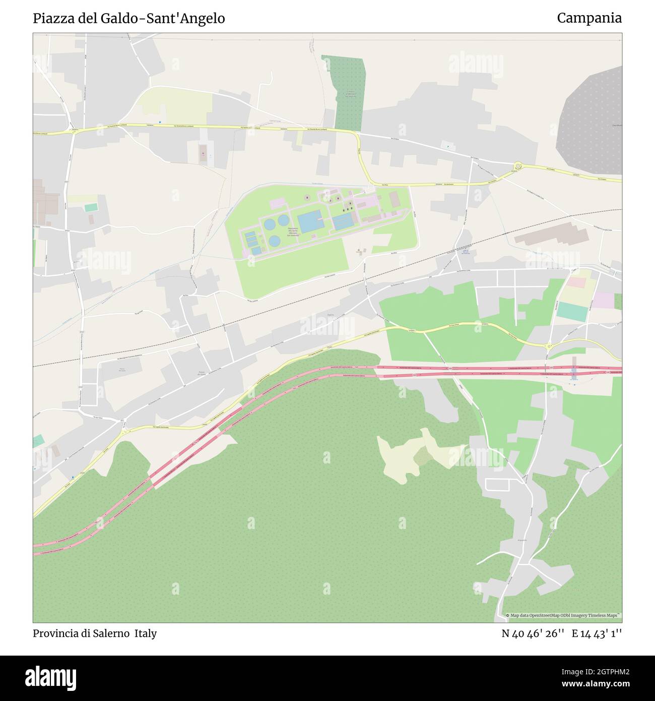 Piazza del Galdo-Sant'Angelo, Provincia di Salerno, Italien, Kampanien ...