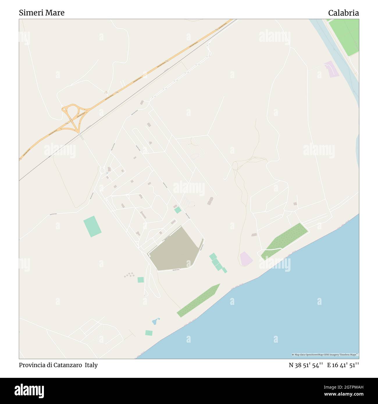 Simeri Mare, Provincia di Catanzaro, Italien, Kalabrien, N 38 51' 54 ...