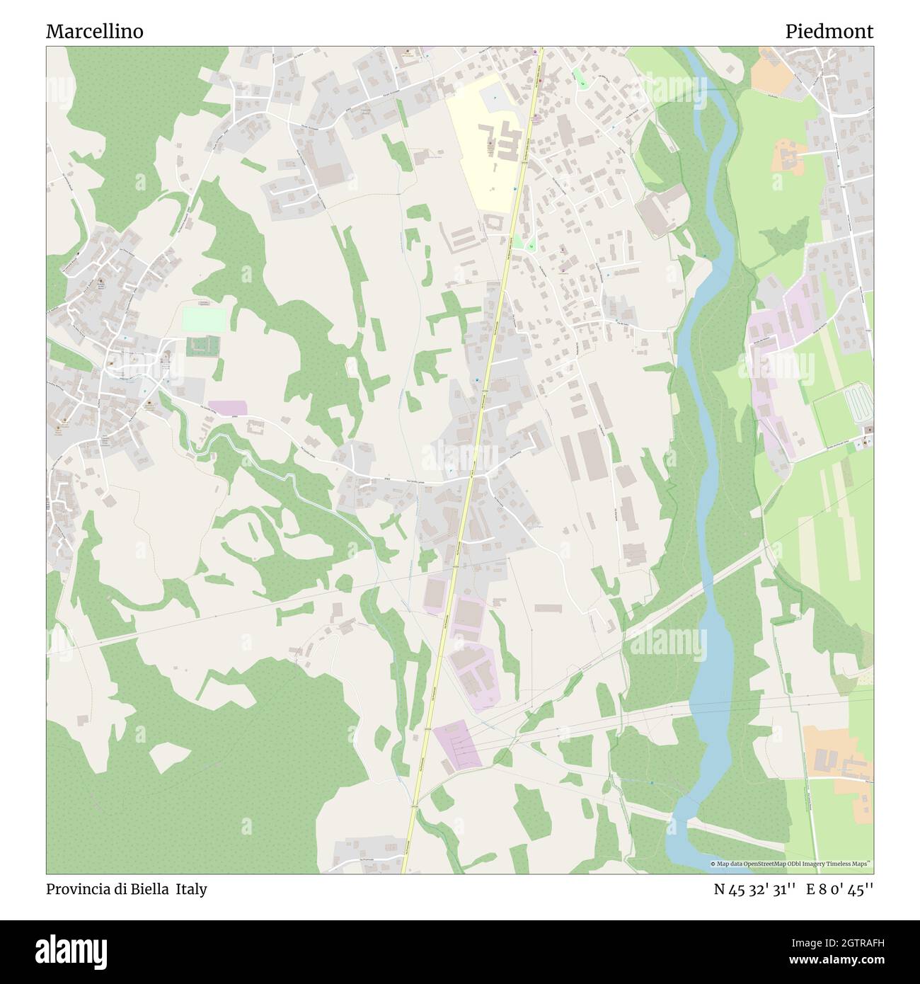 Marcellino, Provincia di Biella, Italien, Piemont, N 45 32' 31'', E 8 0 ...