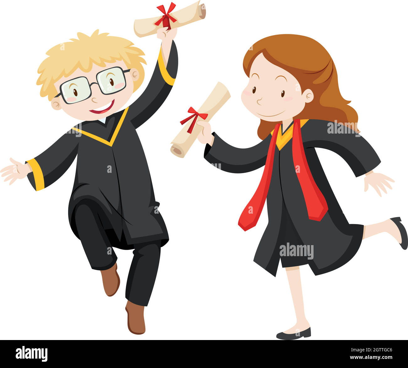 Man holding degree certificate Stock-Vektorgrafiken kaufen - Alamy