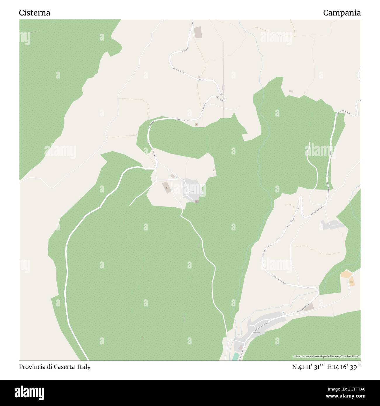 Cisterna, Provincia di Caserta, Italien, Kampanien, N 41 11' 31'', E 14 ...