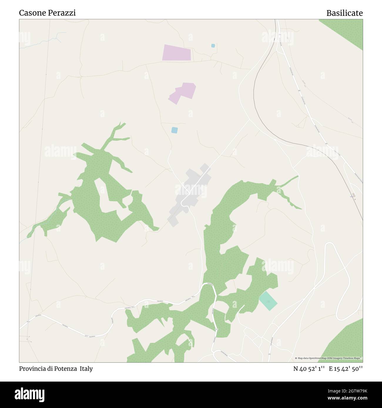 Casone Perazzi, Provincia di Potenza, Italien, Basilikat, N 40 52' 1 ...